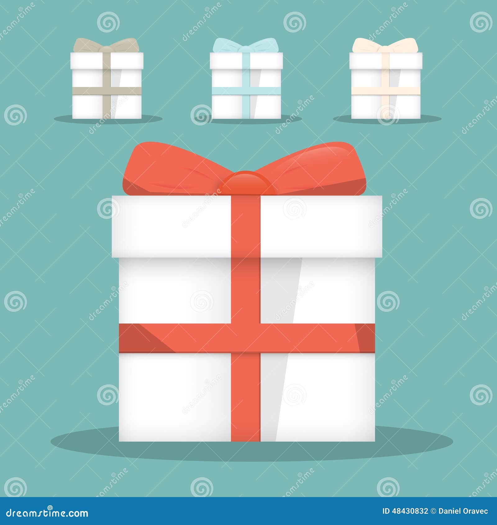 Vector Gift Boxes Set stock vector. Illustration of birthday - 48430832