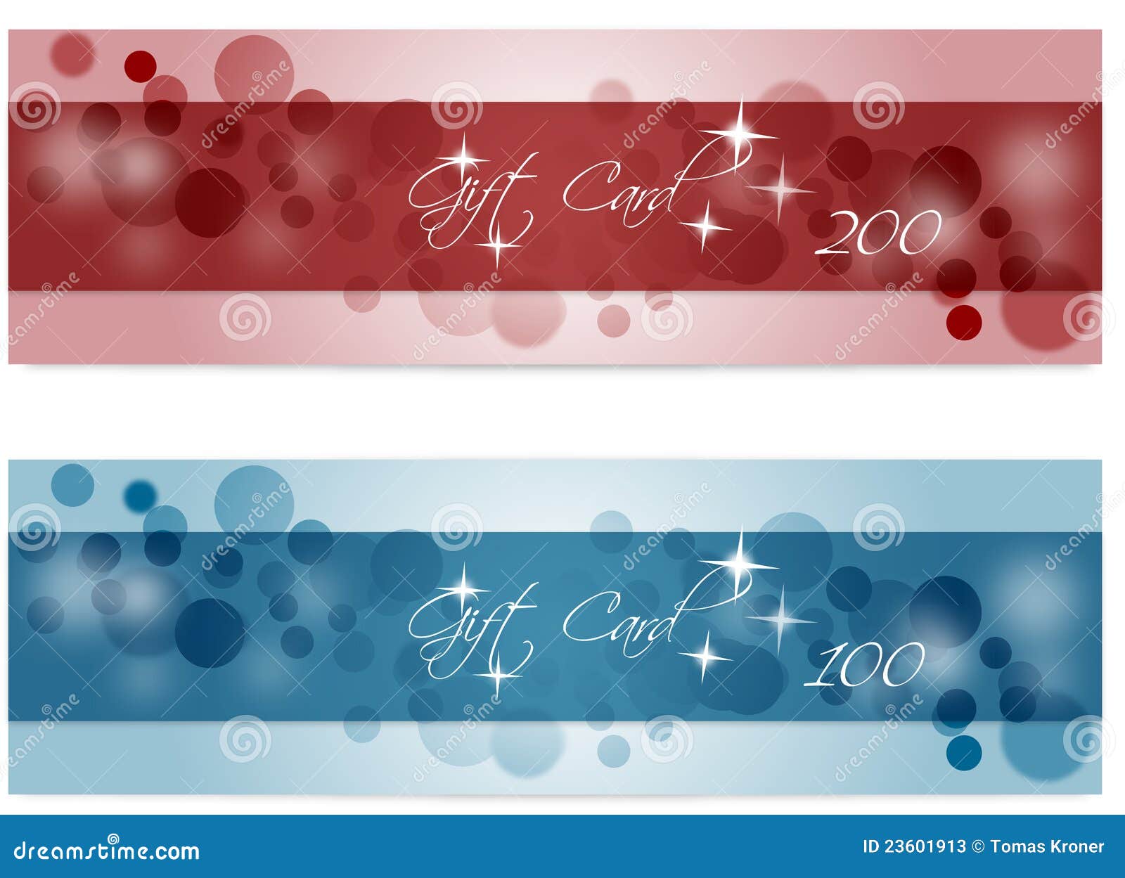 Vector - Gift Card Banner Set Stock Illustration - Illustration of ...