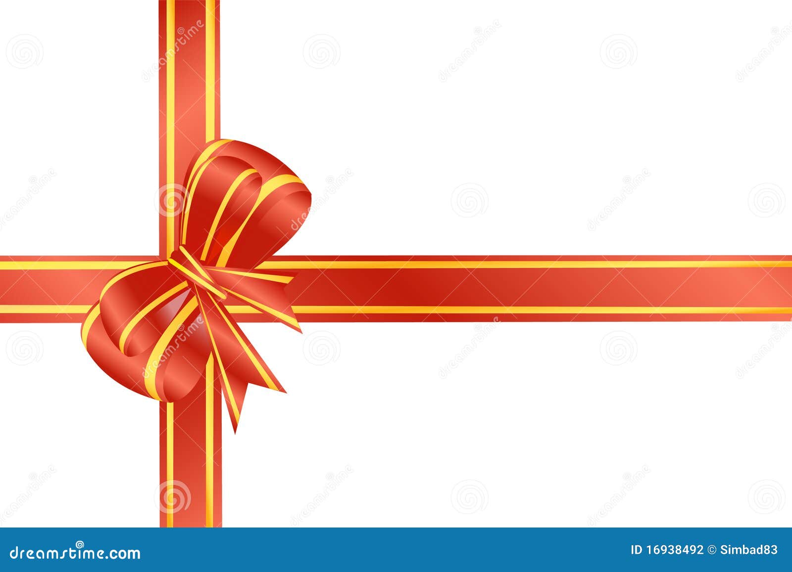 Vector gift ribbon stock vector. Illustration of ribbon - 16938492
