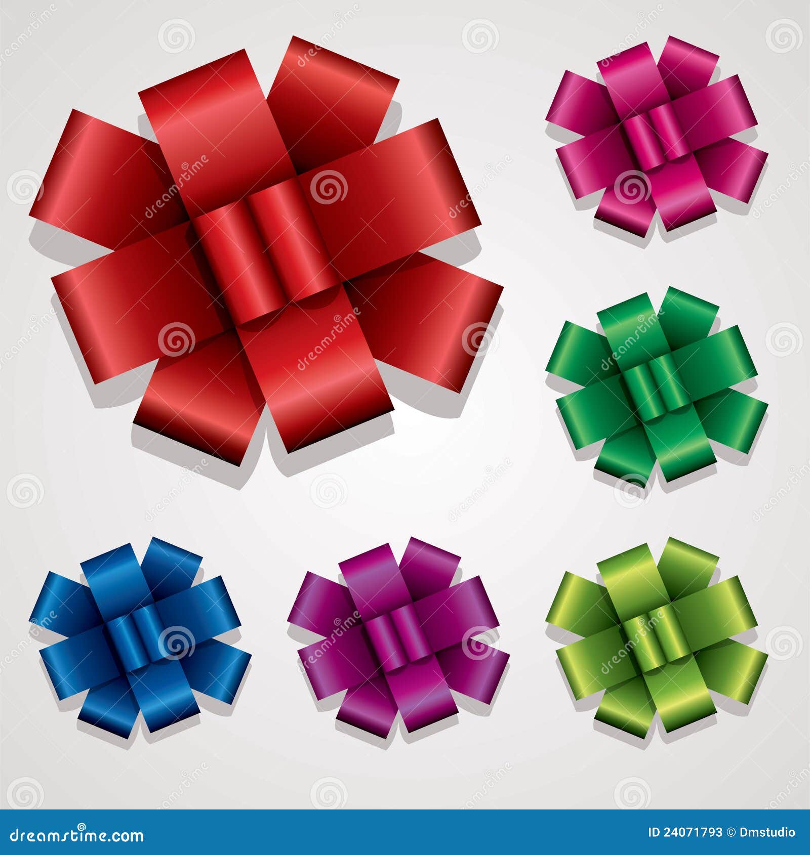 Vector Gift Ribbon with Bow Stock Vector - Illustration of holiday ...