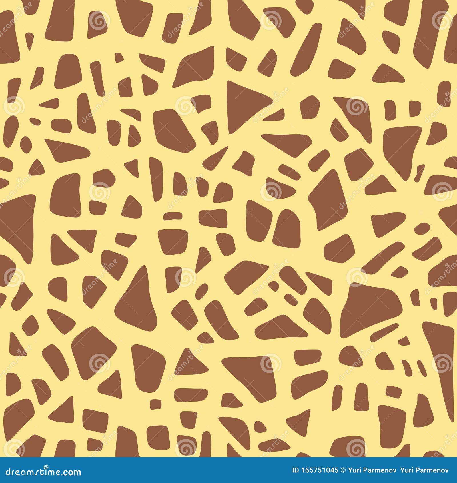 Vector Giraffe Texture. Seamless Animal Pattern. Imitation Print of ...