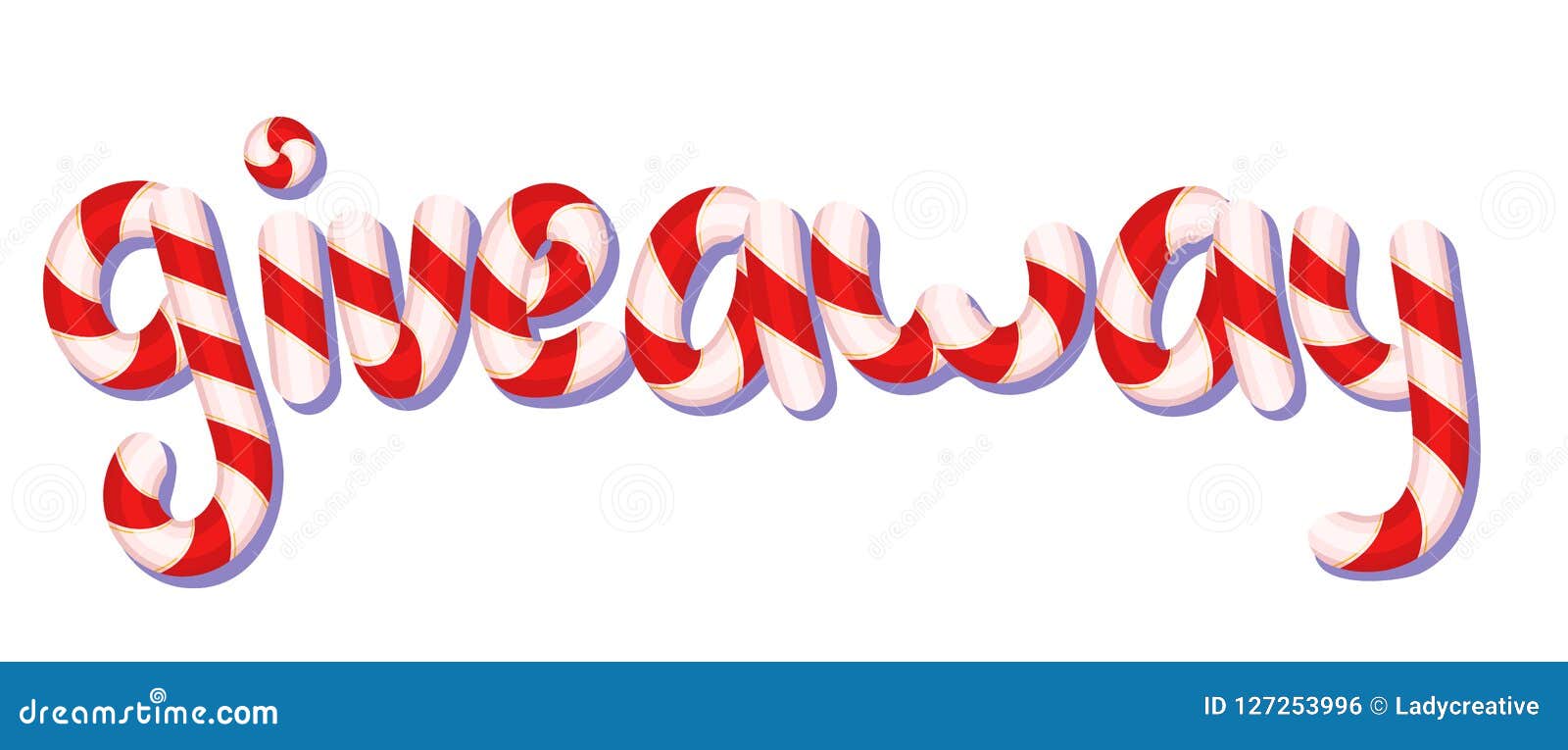 Vector Giveaway, Candy Cane Letters Stock Vector - Illustration of ...