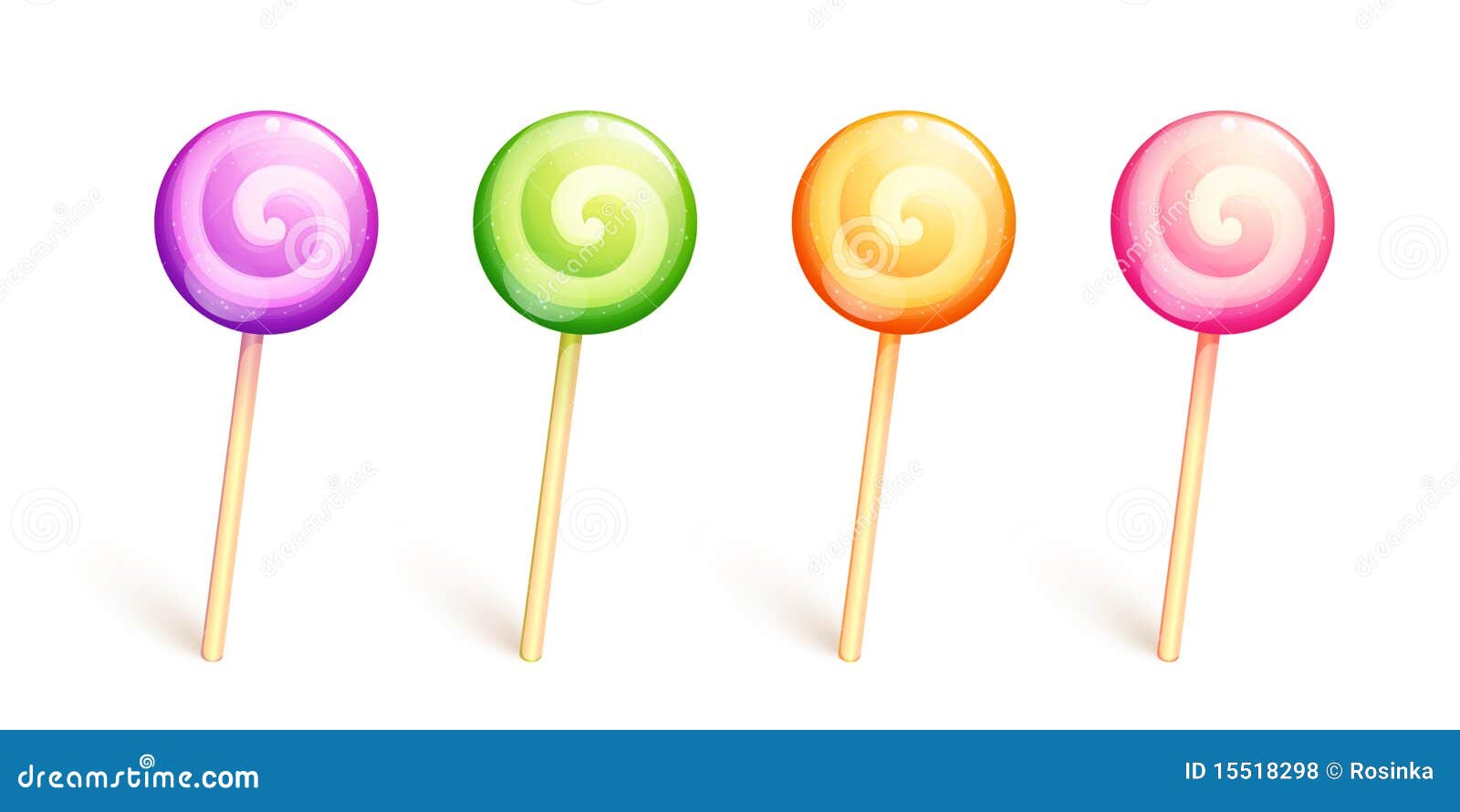 Vector glanzende lollys vector illustratie. Illustration of feestelijk ...