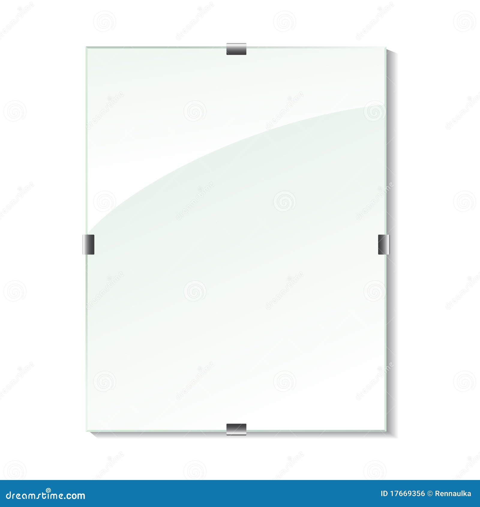 Glass Frame. Realistic Clear Glass On Transparent Background. Isolated ...