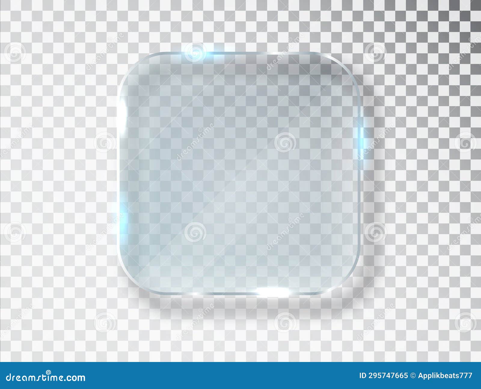 Vector Glass Frame. Isolated on Transparent Background Stock Vector ...