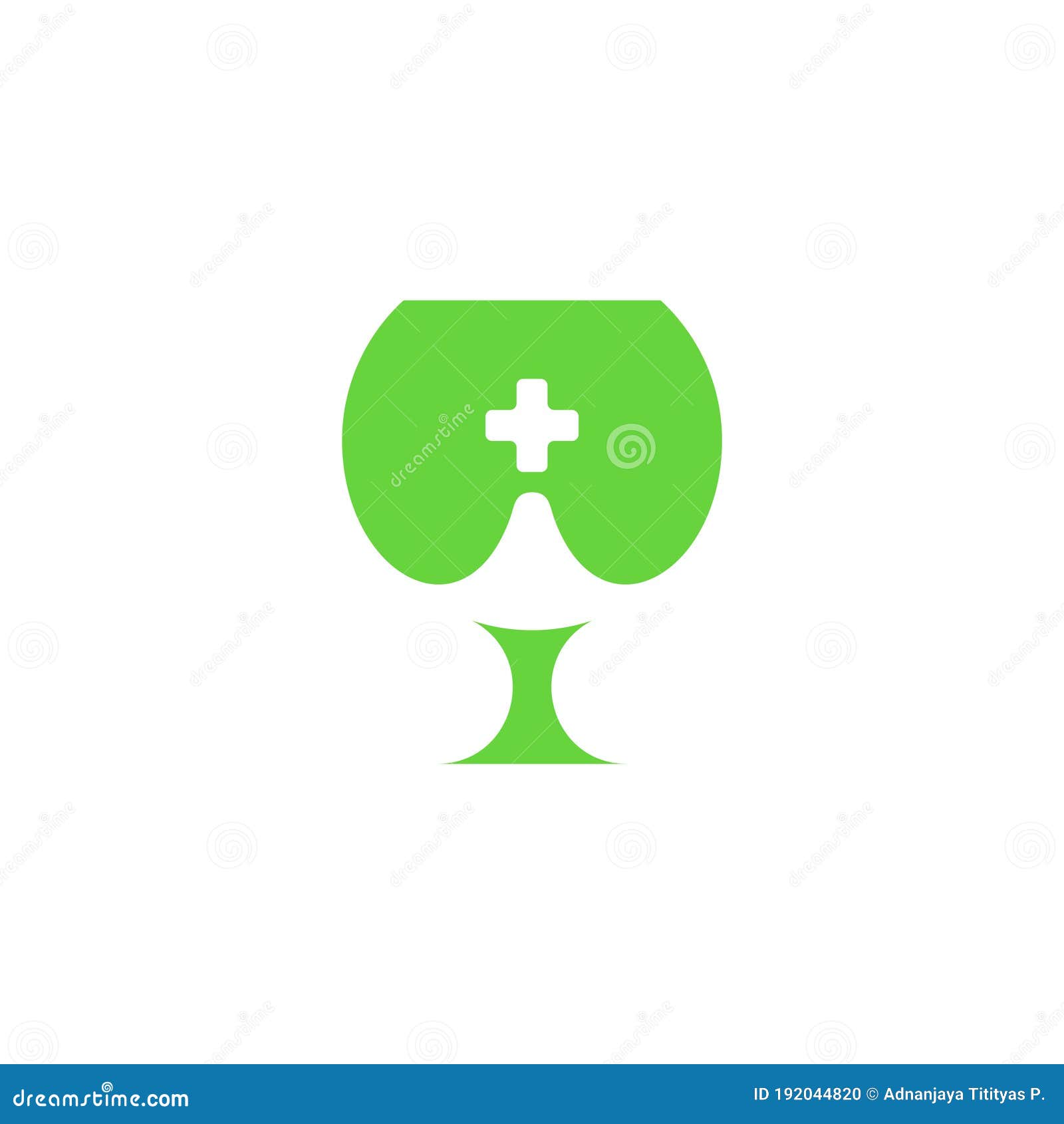 Vector of Glass with Plus Medical Water Symbol Vector Stock Vector ...
