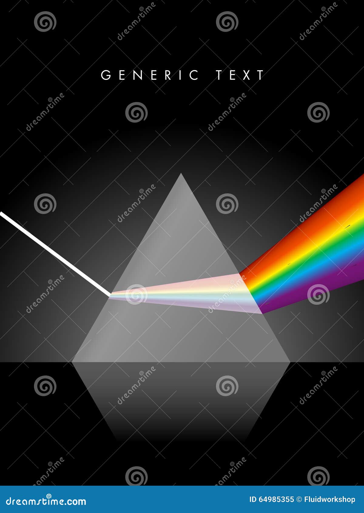 Vector Glass Prism stock vector. Illustration of deflecting - 64985355