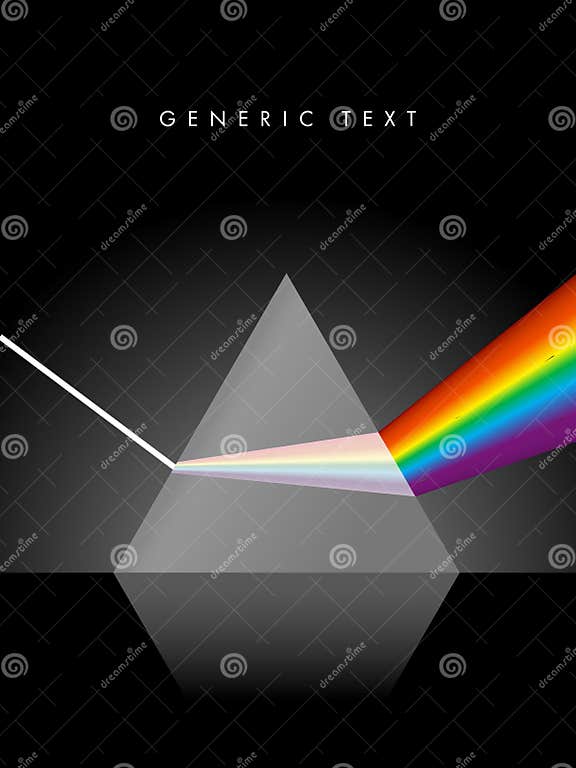 Vector Glass Prism stock vector. Illustration of deflecting - 64985355