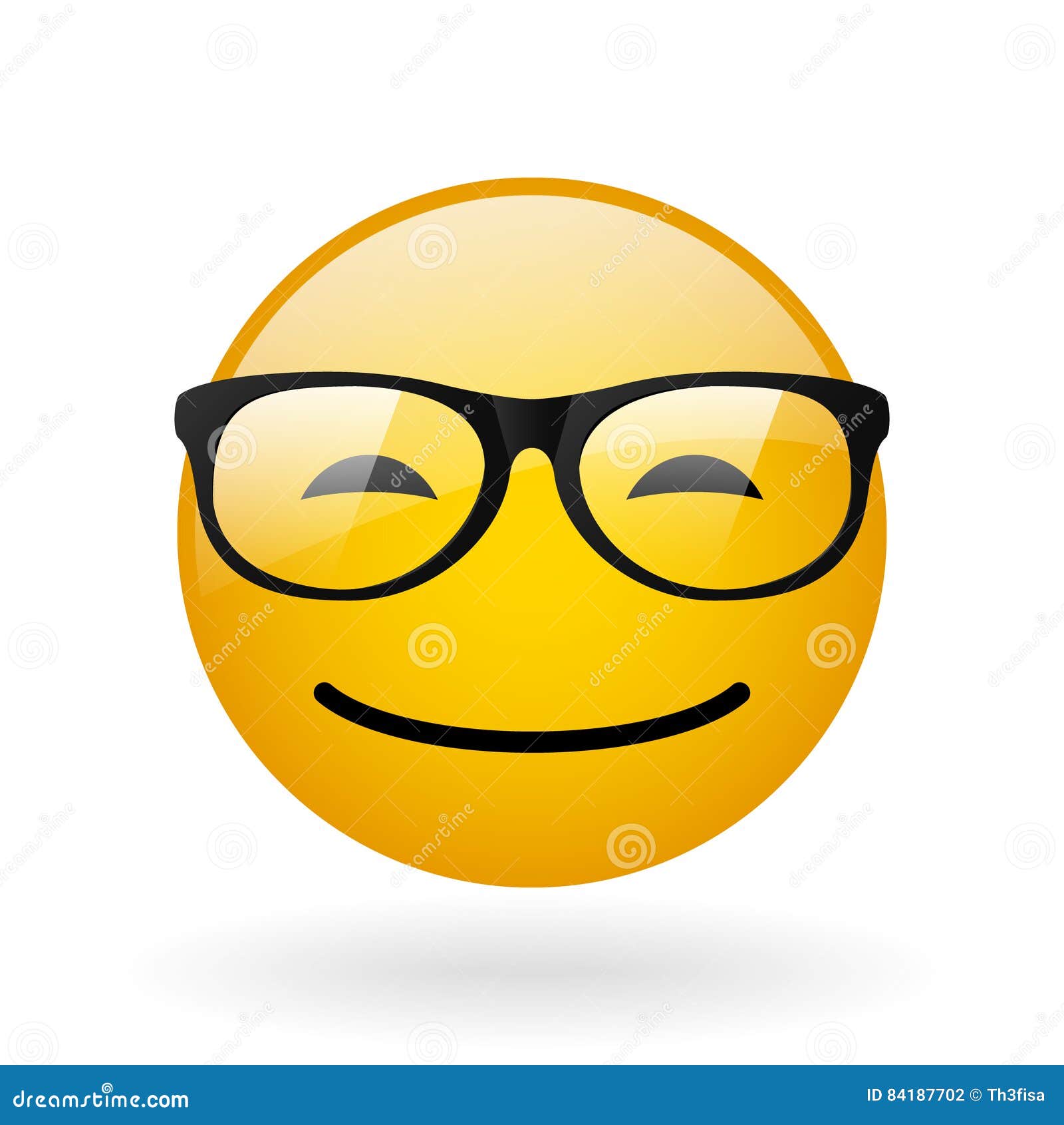 Vector glass smile stock vector. Illustration of face - 84187702