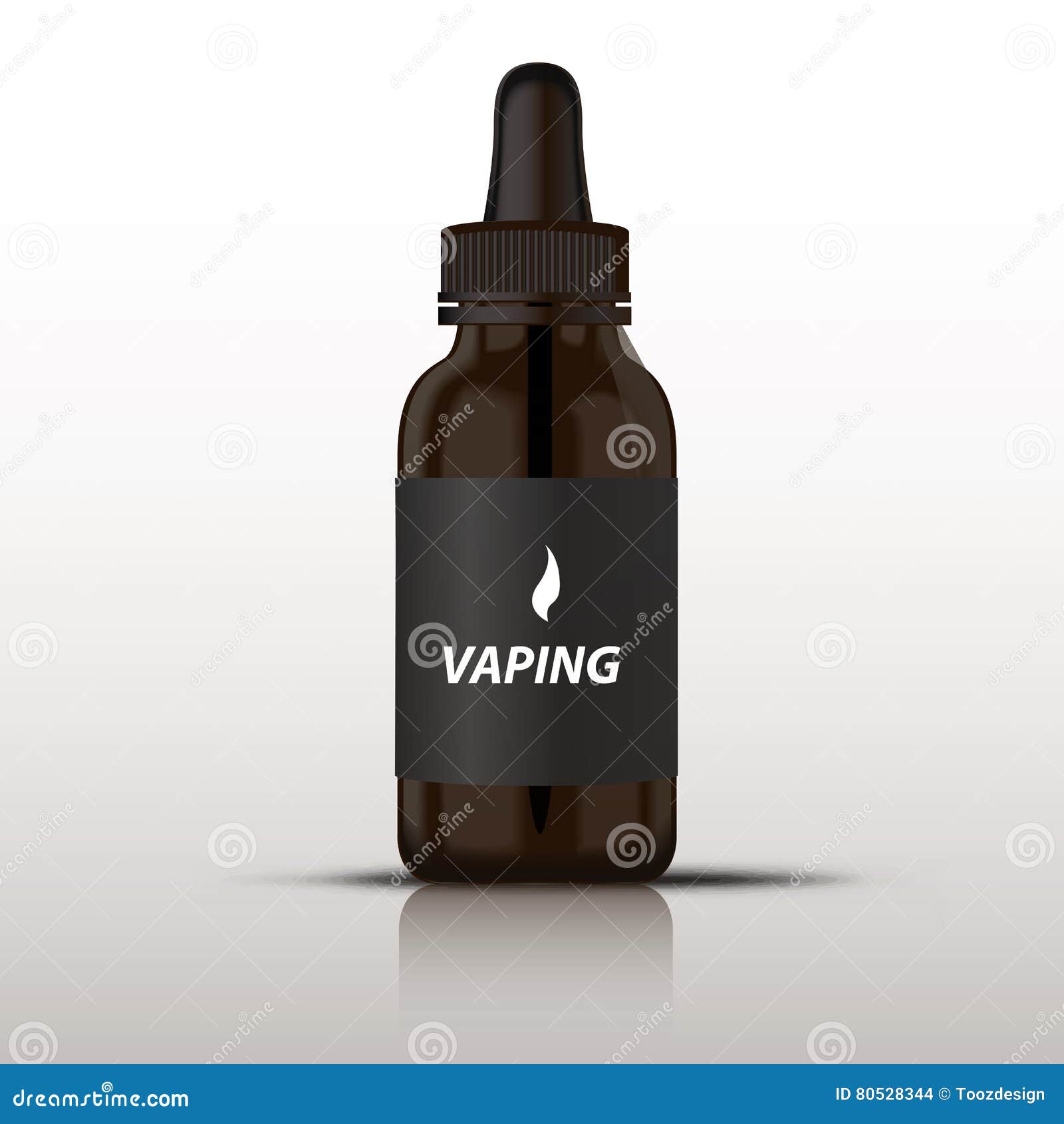 Vector glass vaping bottle stock vector. Illustration of glass - 80528344