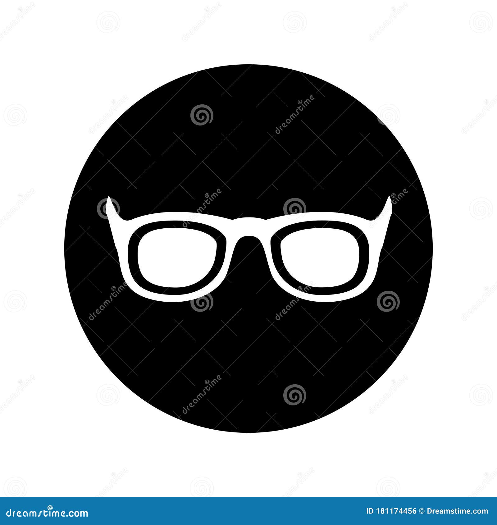 Vector Glasses Icon. Logo. Pictogram. Button. Vector Stock Vector ...