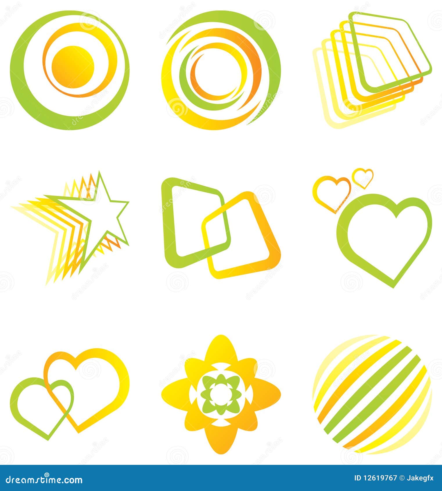 Vector Gli Elementi Ed I Marchi Di Disegno Illustrazione Vettoriale ...