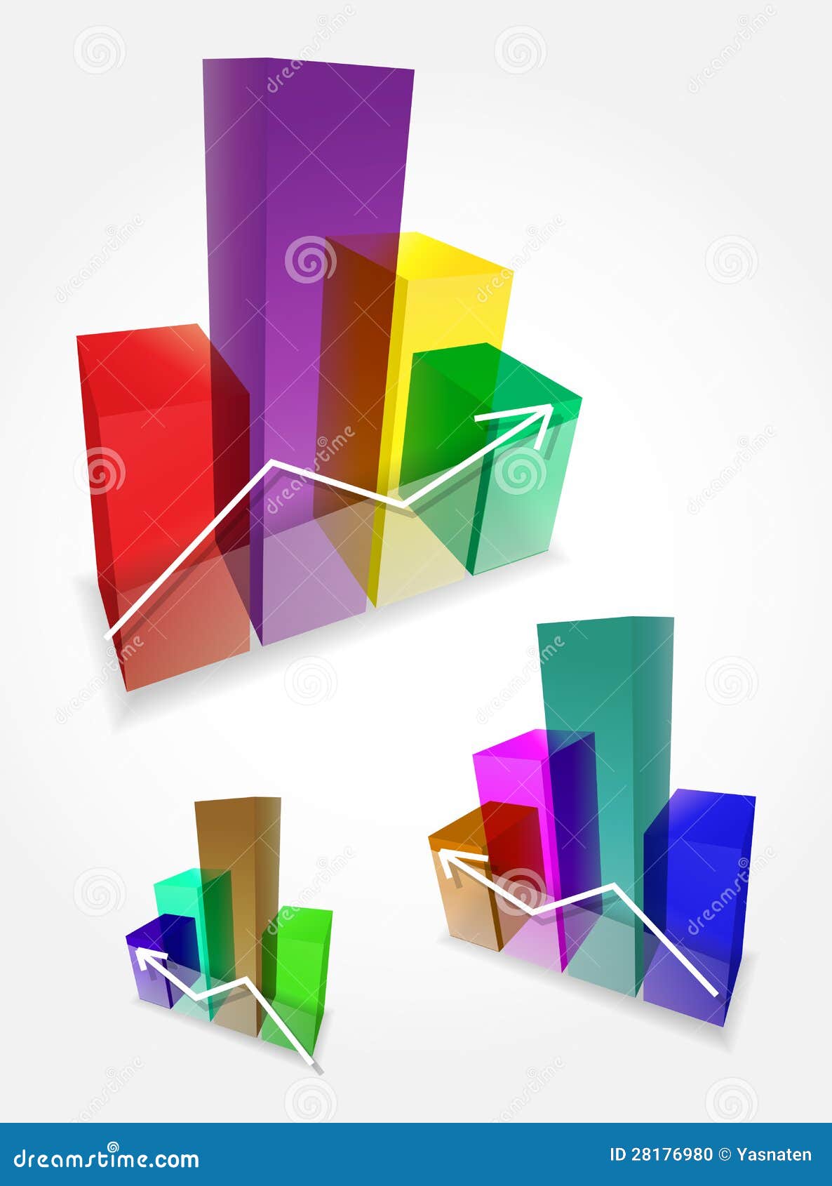 Vector gli istogrammi 3d illustrazione di stock. Illustrazione di ...