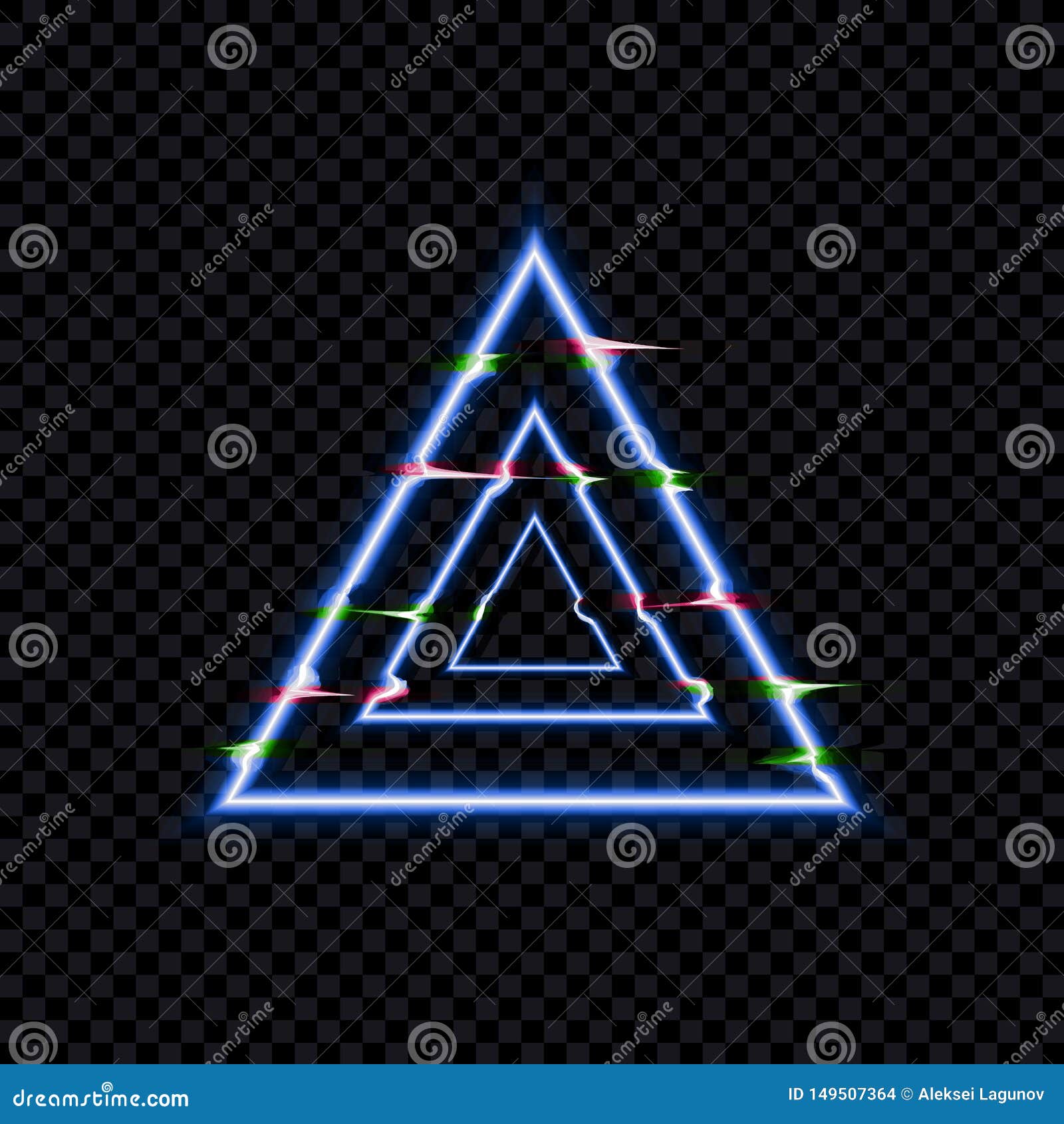 Glitched Triangles-colorful Generative Glitch Artwork Stock Photography ...