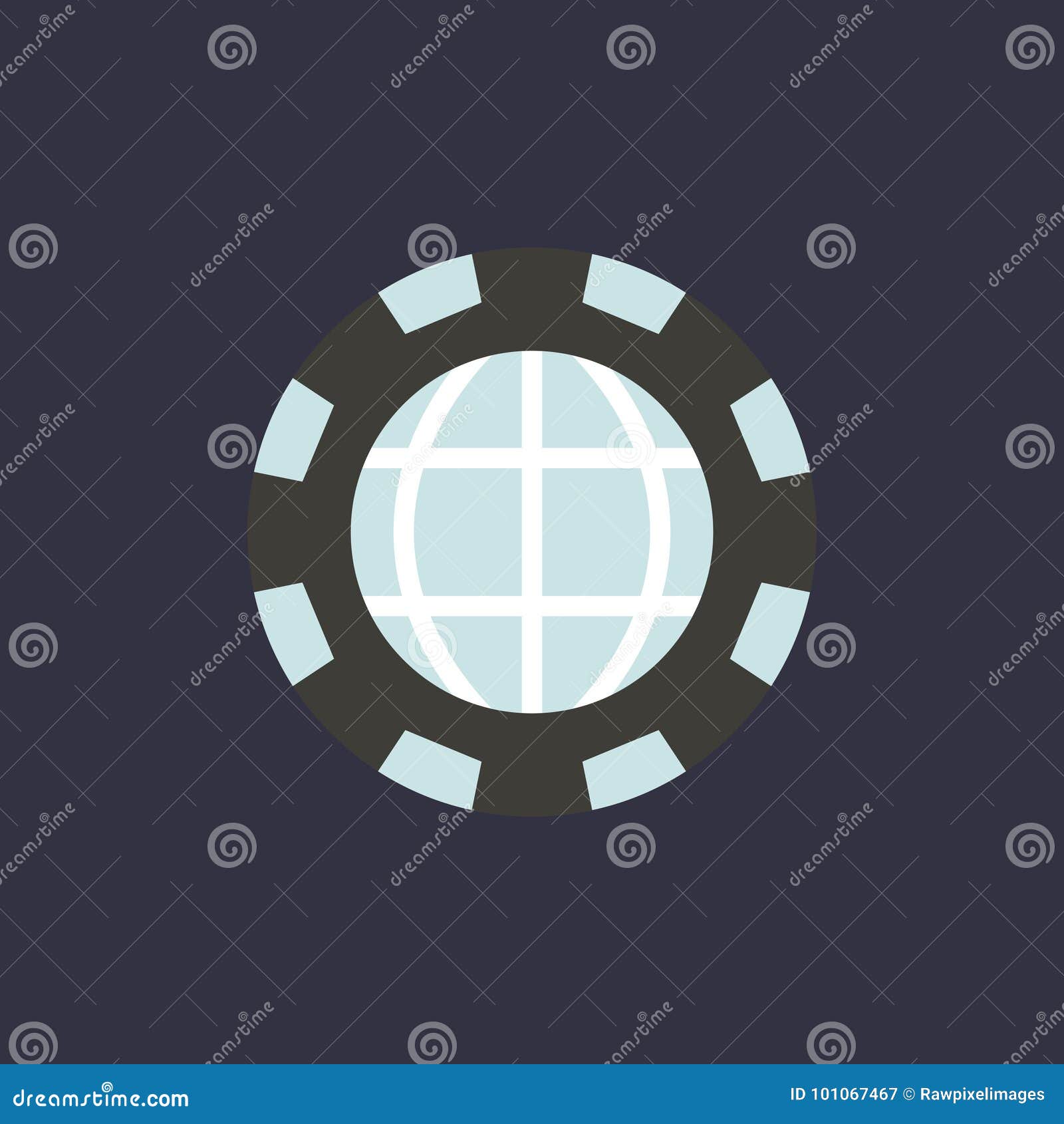 Vector of Global Icon Illustration Stock Vector - Illustration of globe ...
