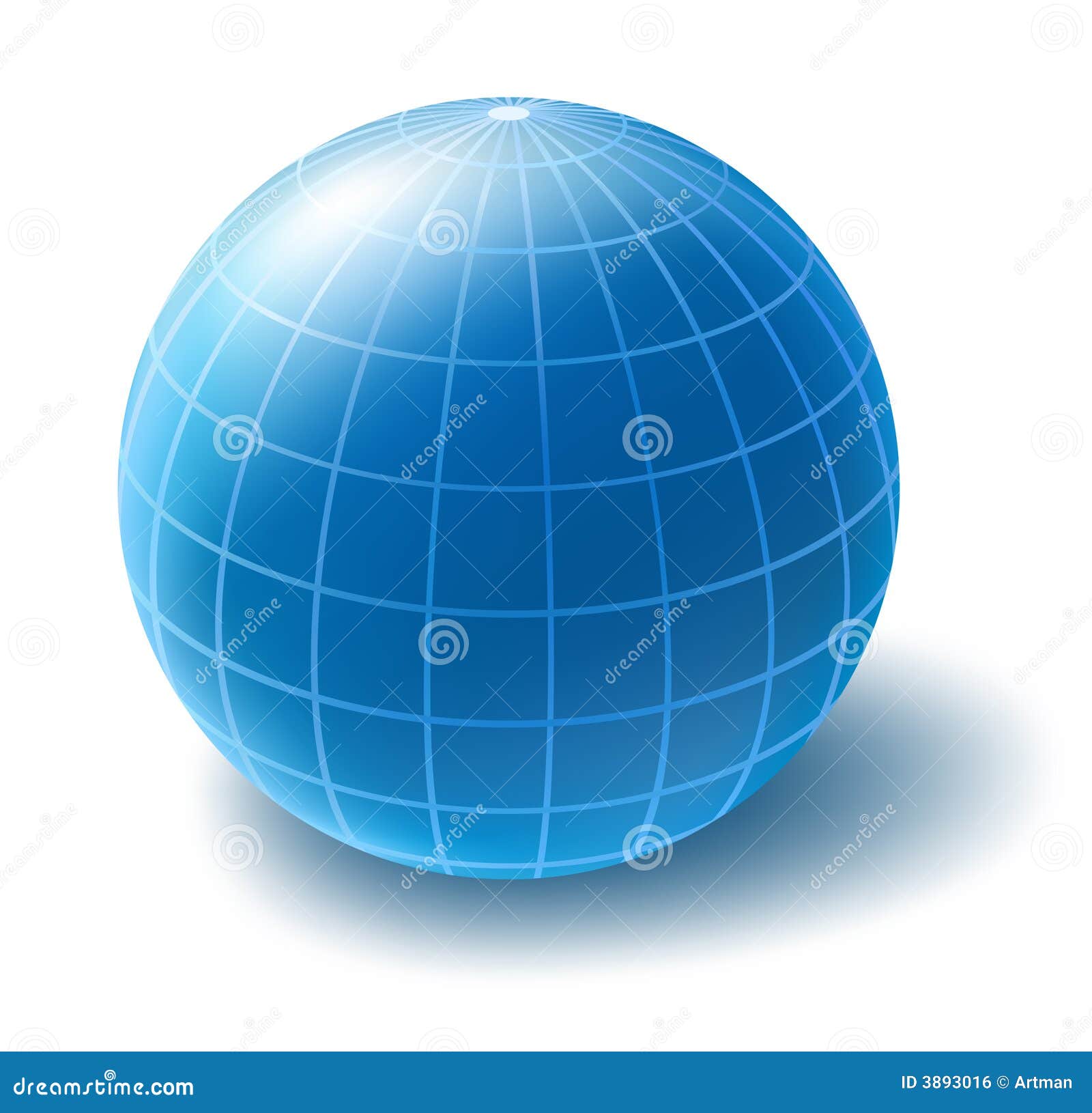 Set Spheres Globe Earth Grid, Latitude Longitude Cartoon Vector ...