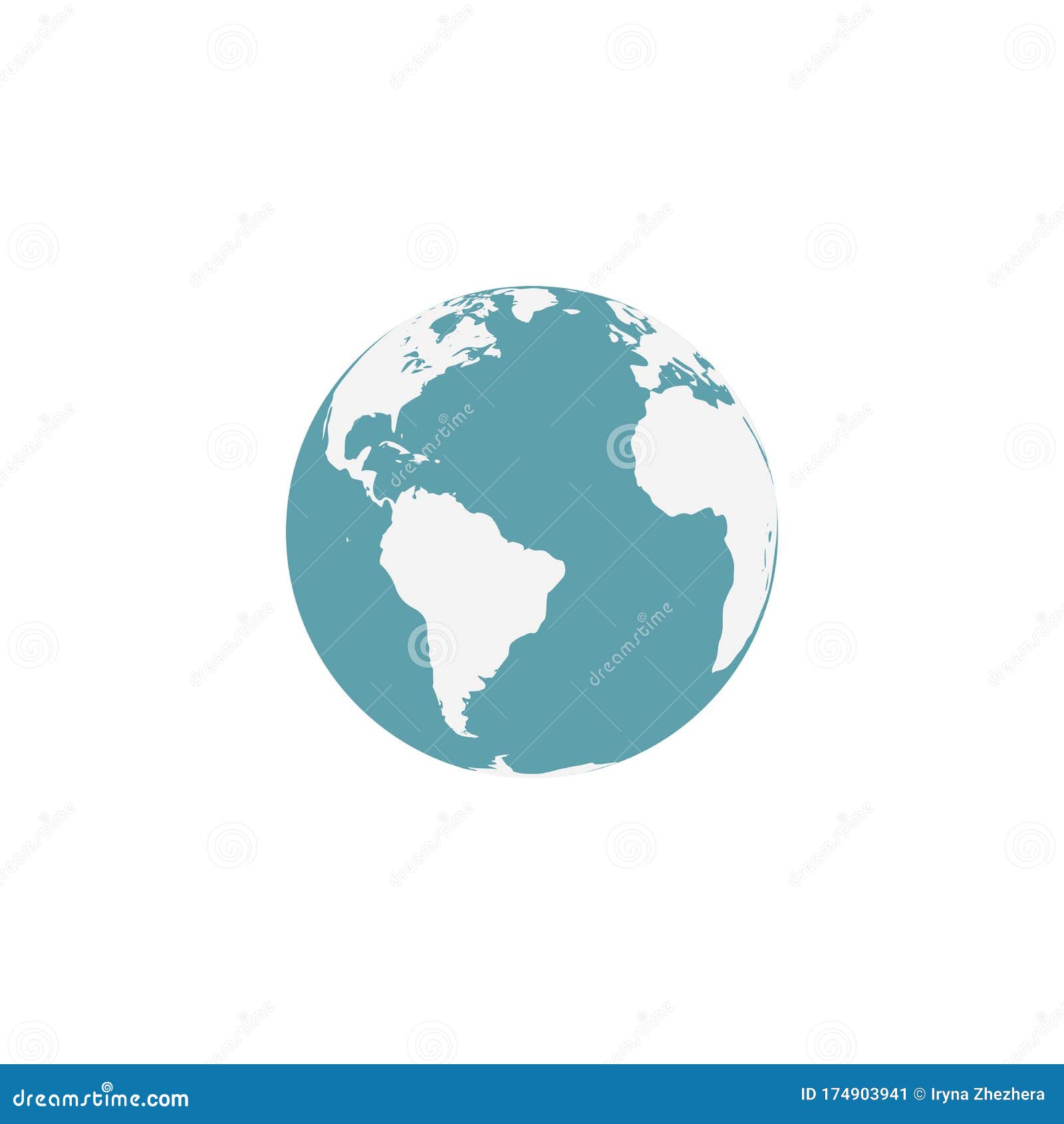 Vector Globe Icon. Earth Icon. Stock Vector Illustration Isolated on ...