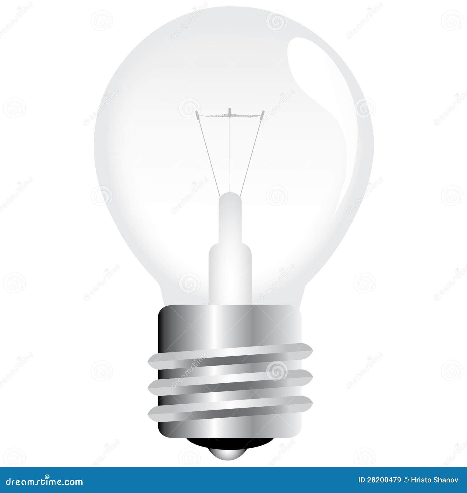Vector gloeilamp stock illustratie. Illustration of idee - 28200479