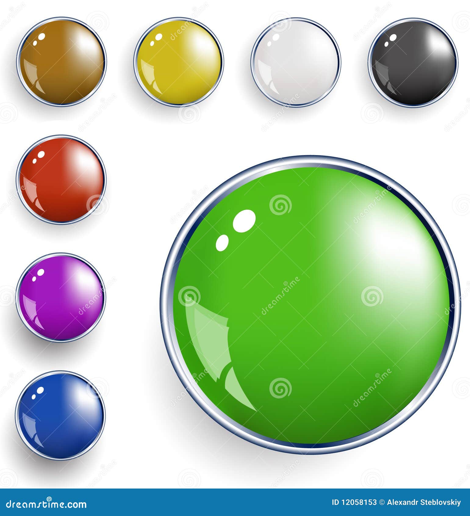 Vector glossy buttons stock illustration. Illustration of submit - 12058153