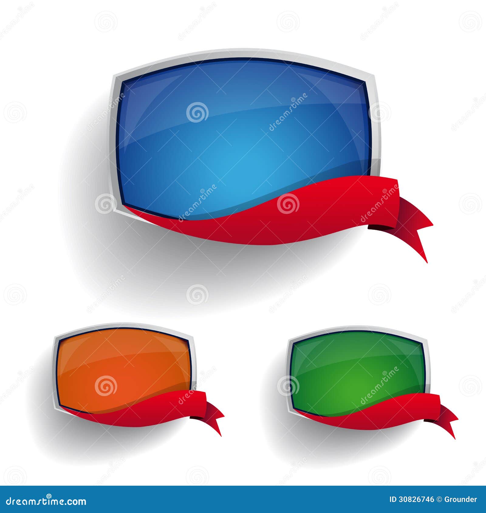 Vector glossy buttons stock vector. Illustration of shop - 30826746