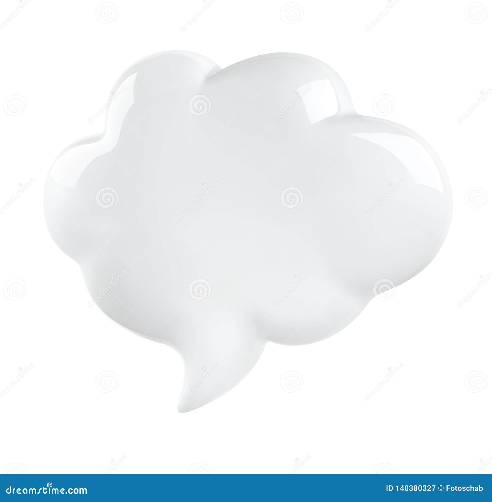 Vector glossy cloud bubble stock vector. Illustration of conversation ...
