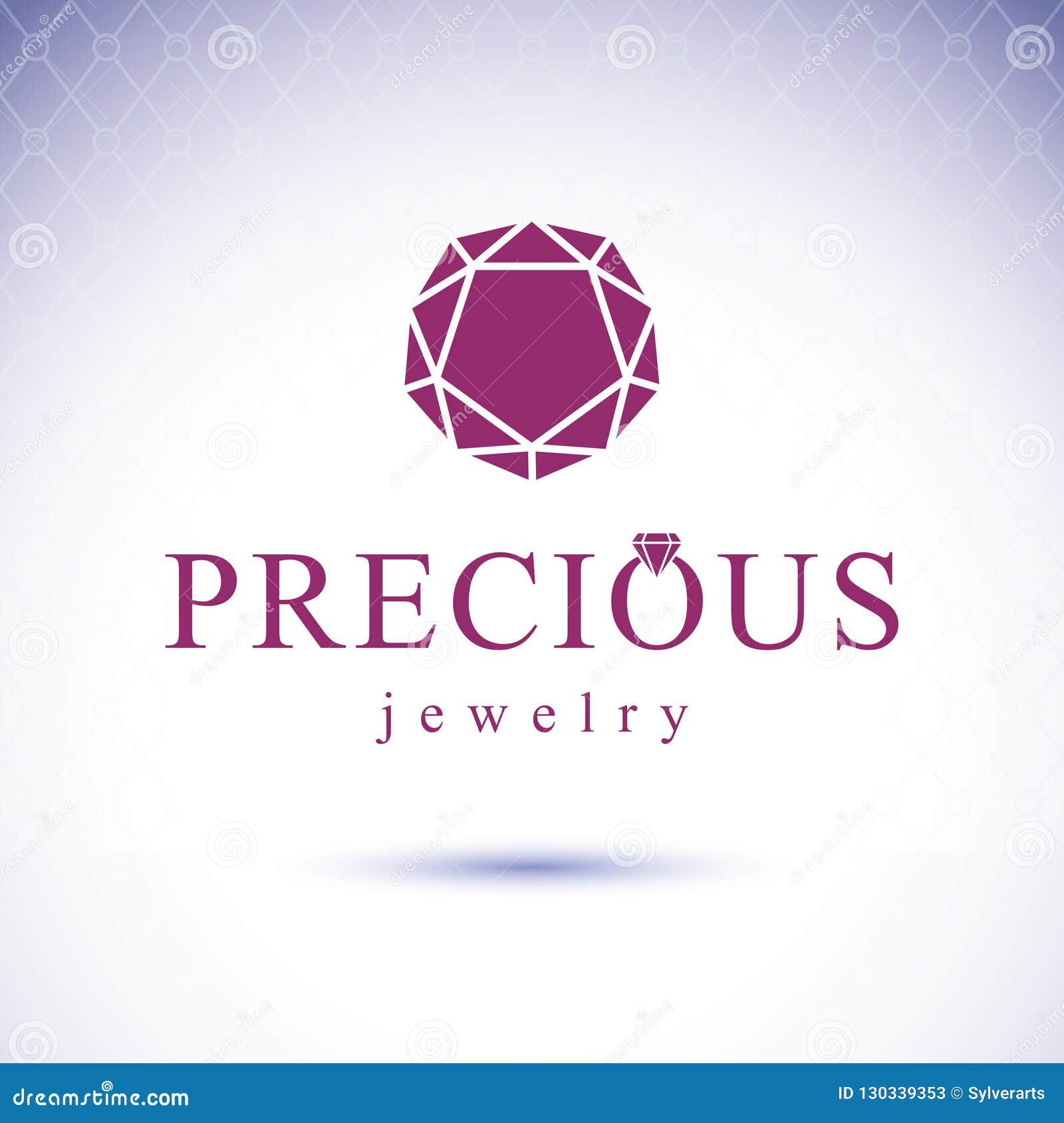 Glossy Gemstone Design Element. Luxury Diamond Emblem, Il Stock ...
