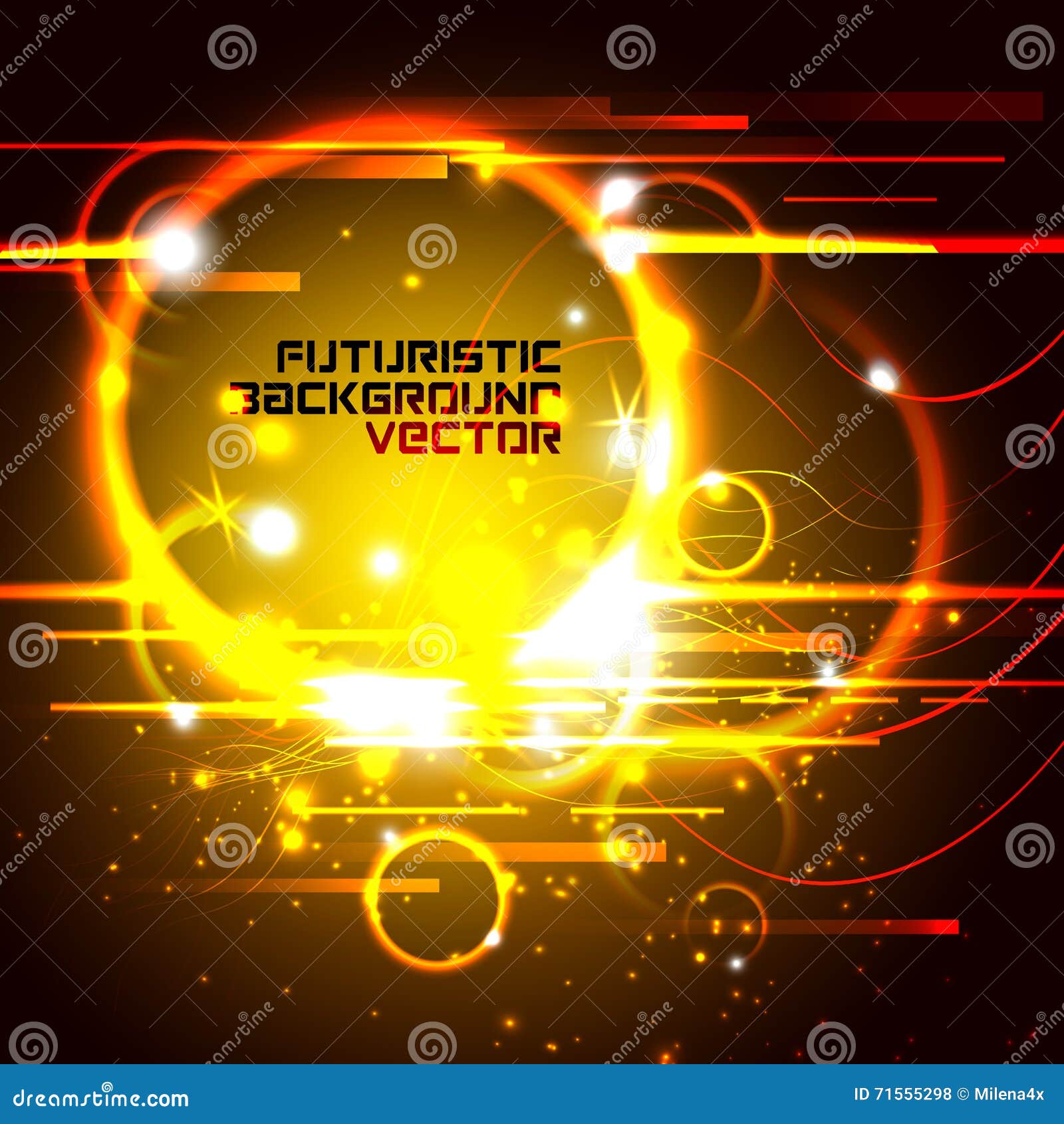 Vector Glossy Orange Sphere. Abstract Background Stock Vector ...