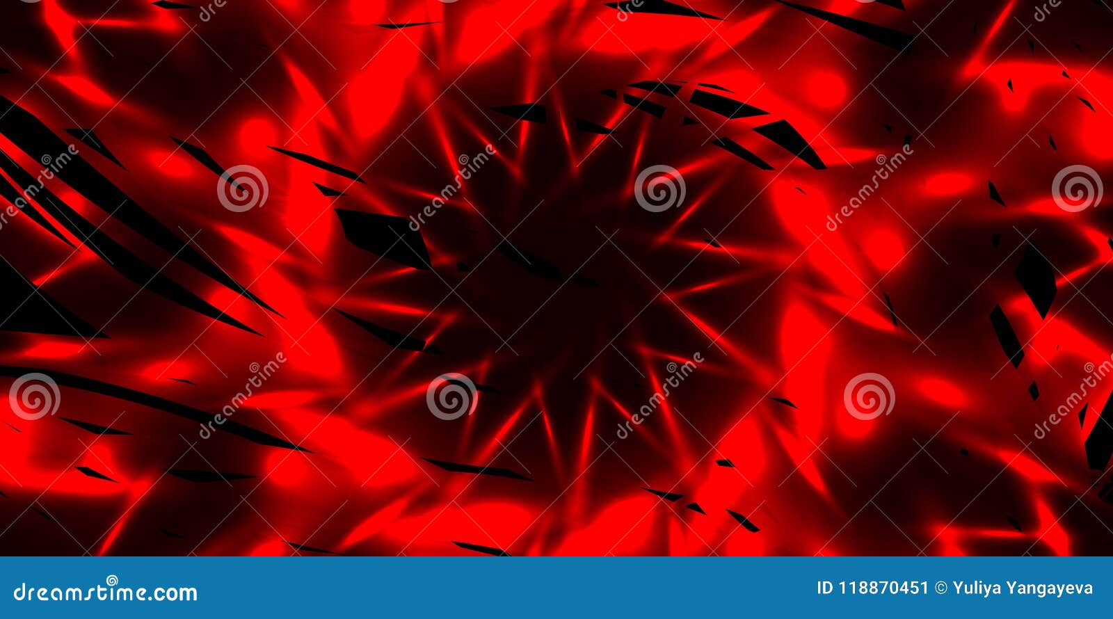 Vector Glowing Exploded Background of Bloody Threads and Flowing Stock ...