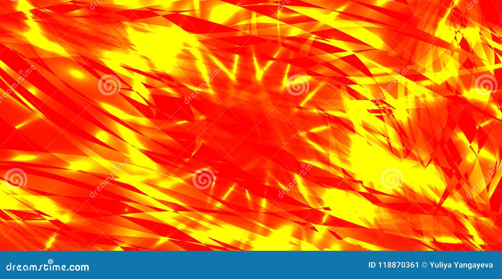 Vector Glowing Exploded Background of Red and Yellow Flowing Lin Stock ...