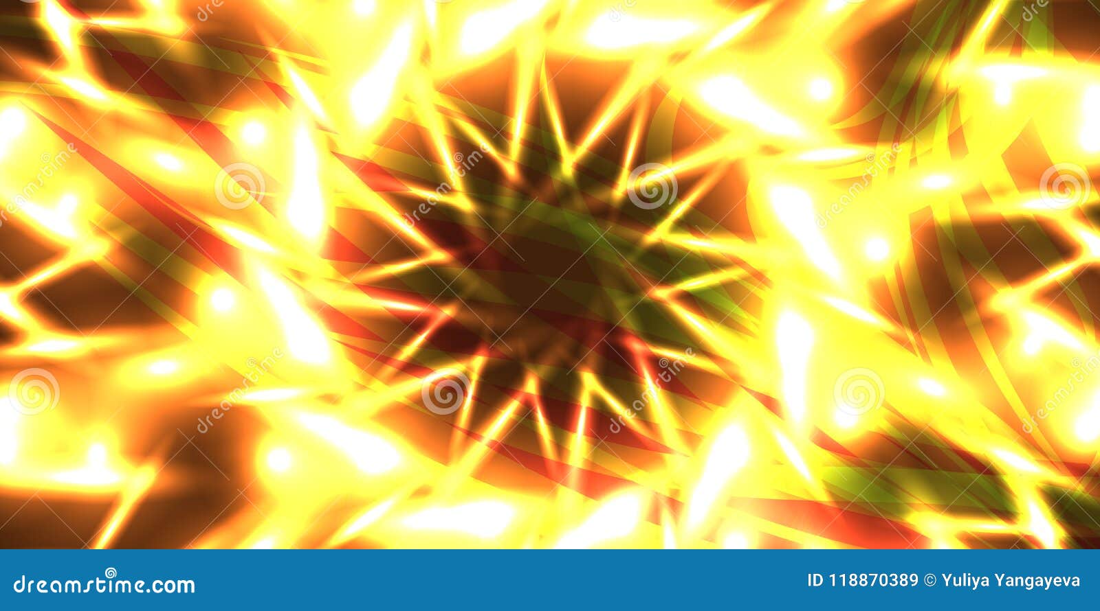 Vector Glowing Exploded Background from Sunny Flowing Lines and Stock ...