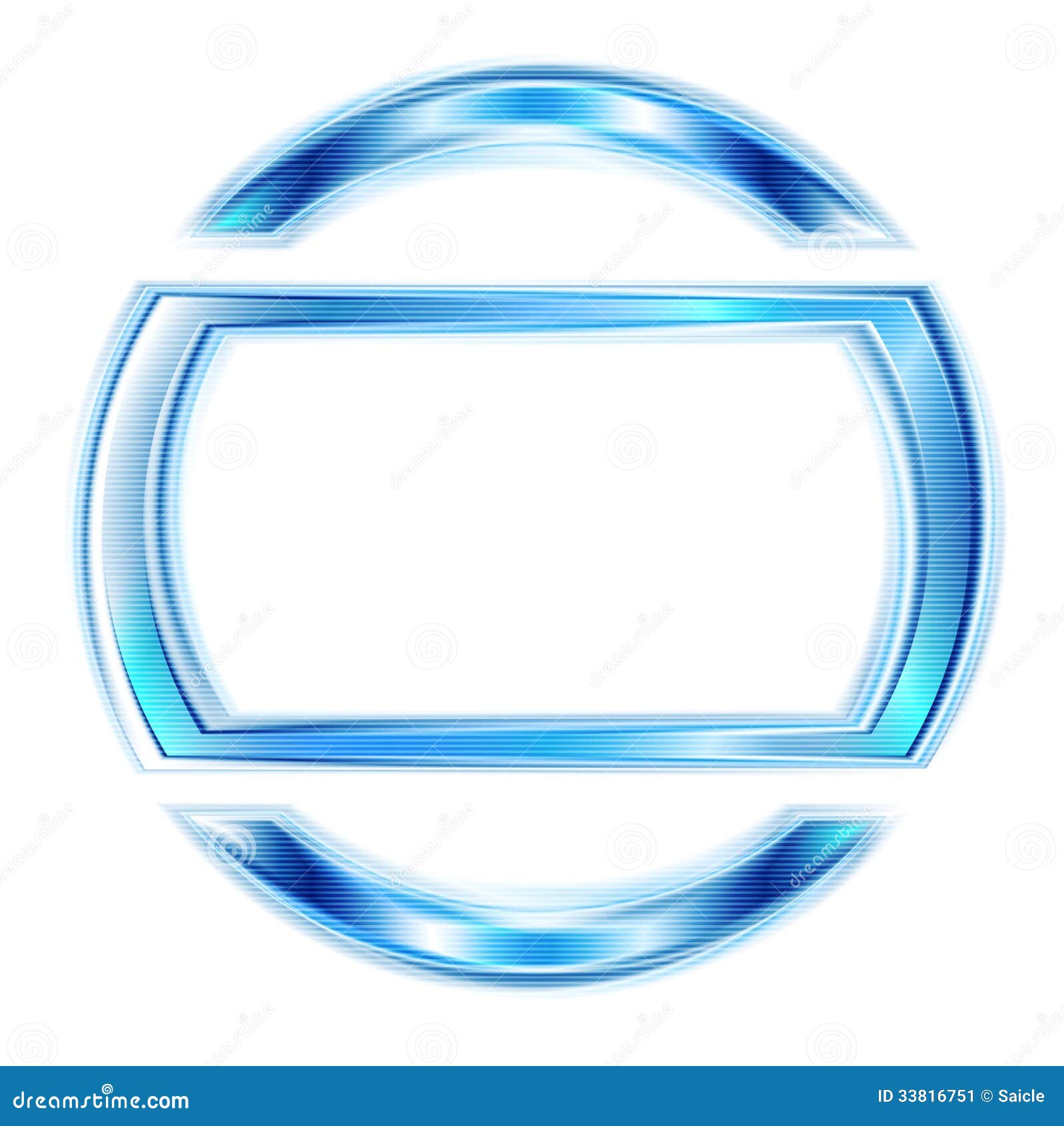 Vector Glowing Light Blue Shape Stock Vector - Illustration of contrast ...
