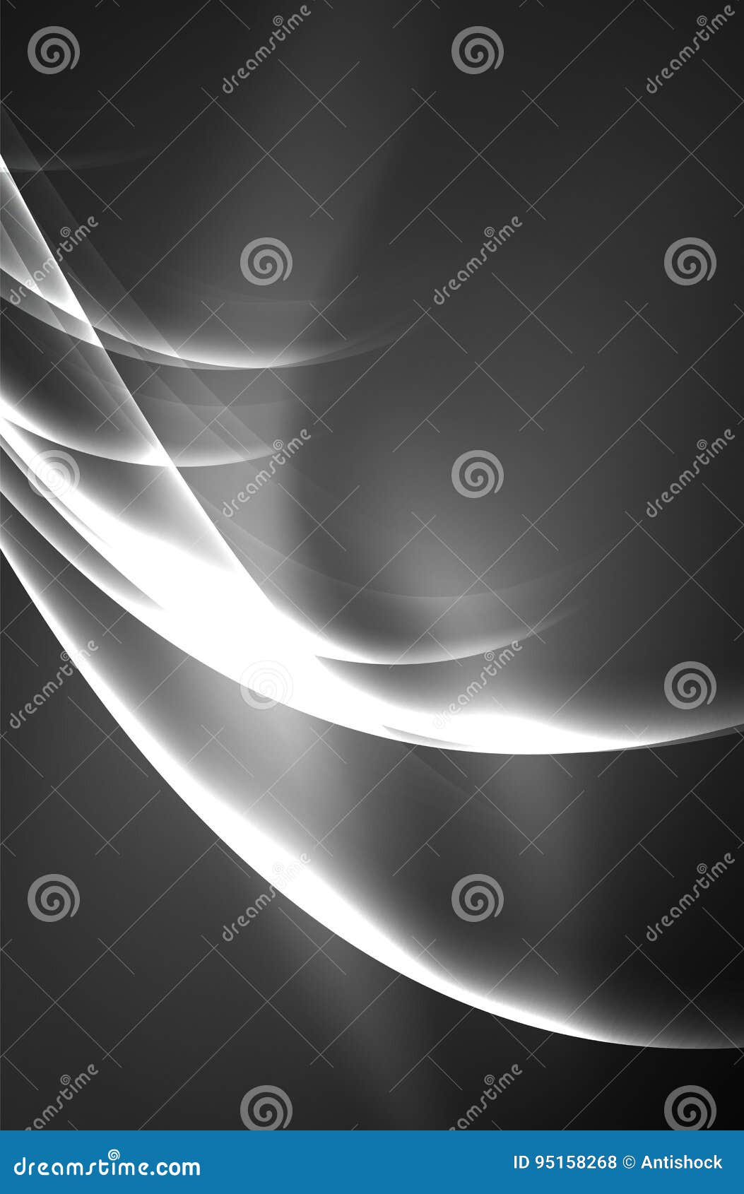 Vector glowing wave, smoke stock vector. Illustration of bokeh - 95158268