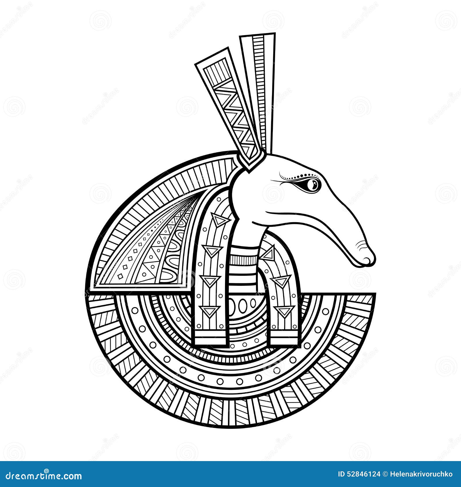 Vector God of Ancient Egypt Stock Vector - Illustration of drawing ...