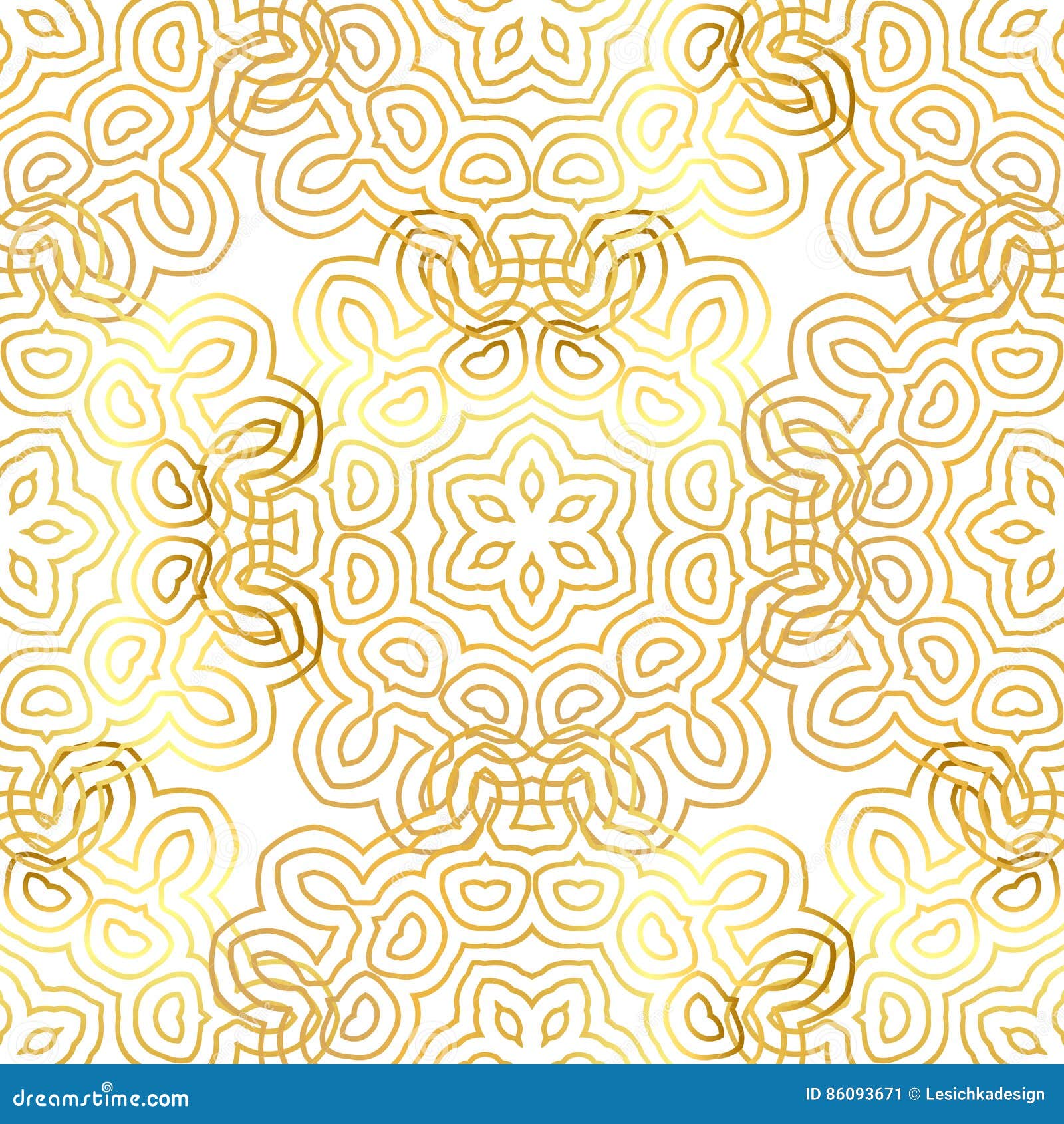 Vector Gold Abstract Seamless Patterns Stock Vector - Illustration of ...