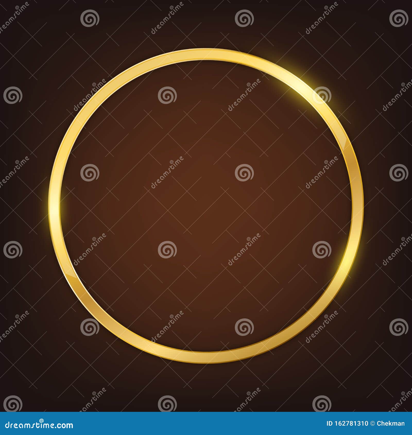 Vector gold frame stock illustration. Illustration of decorative ...