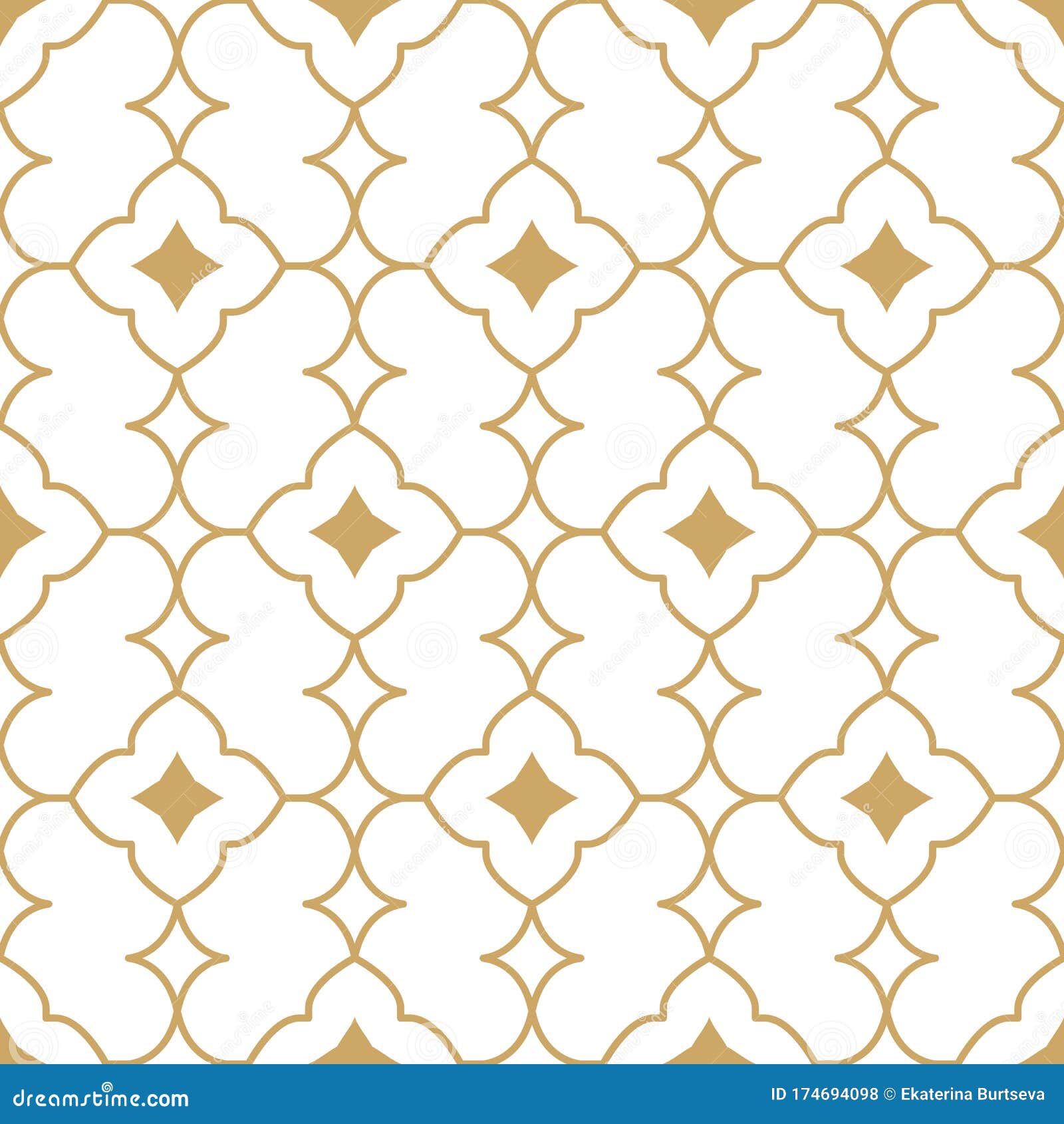 Vector Gold Geometric Minimal Seamless Pattern Stock Vector ...
