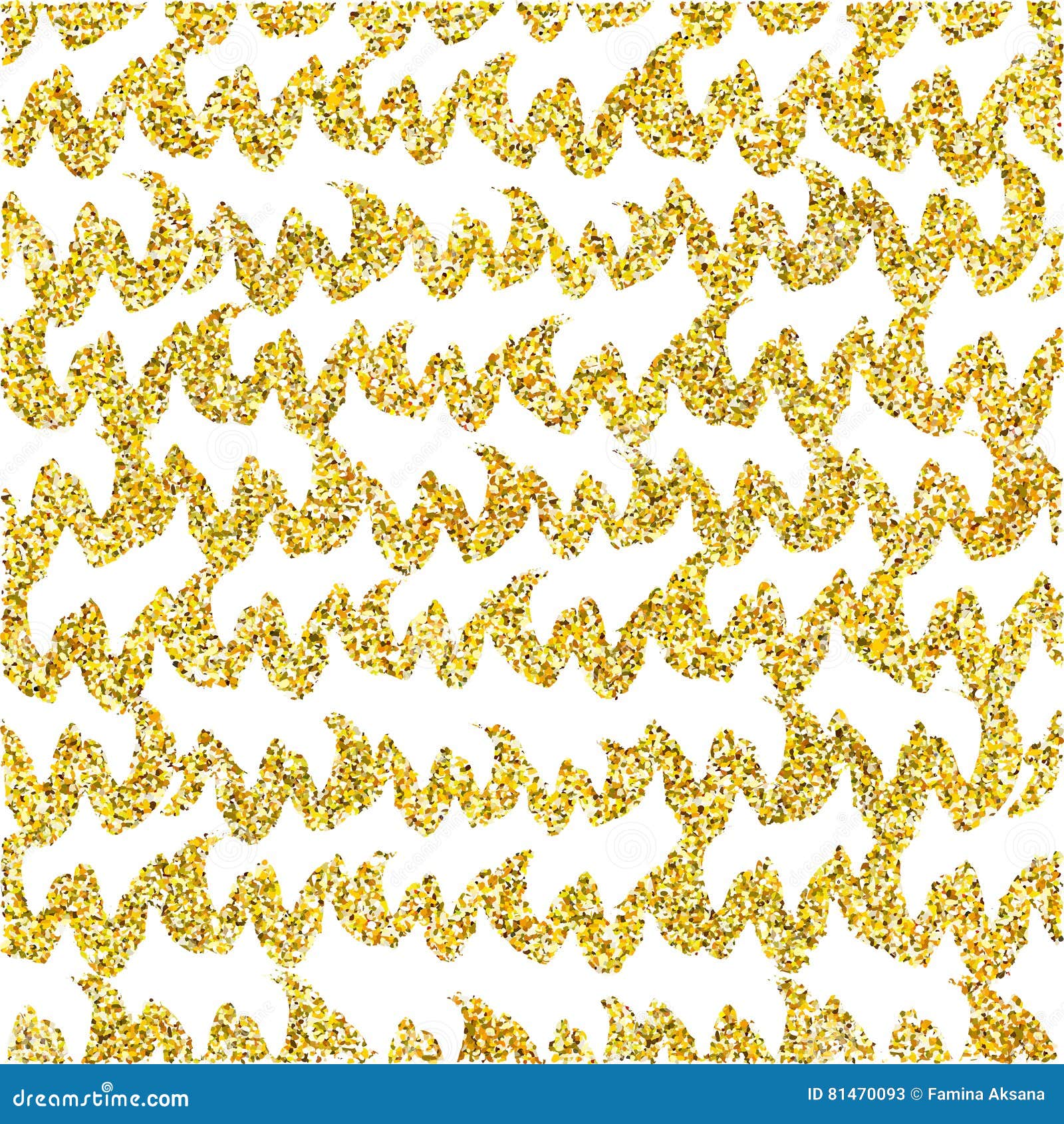 Vector Gold Glitter Seamless Pattern Stock Vector - Illustration of ...