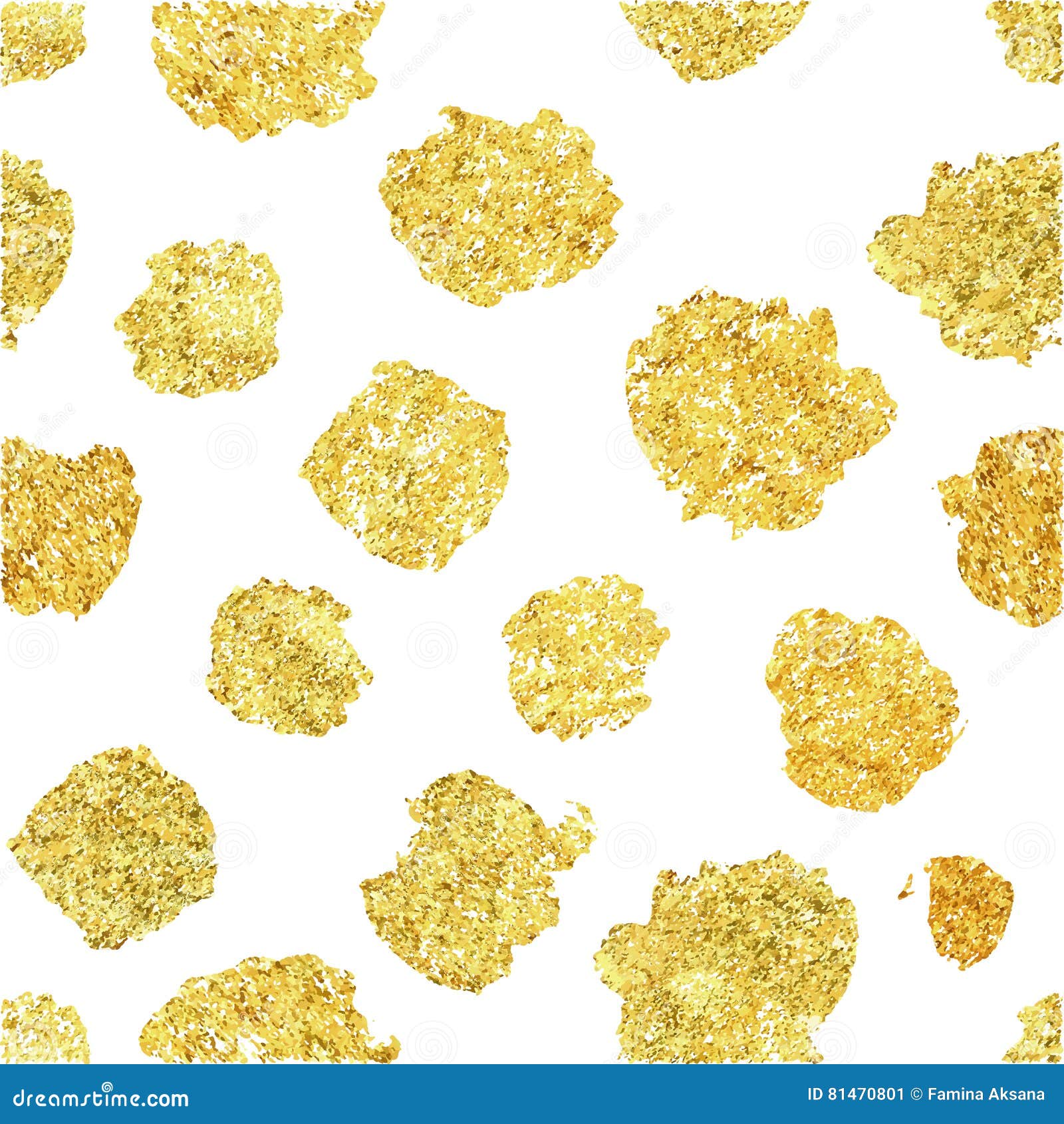 Vector Gold Glitter Seamless Pattern Stock Vector - Illustration of ...