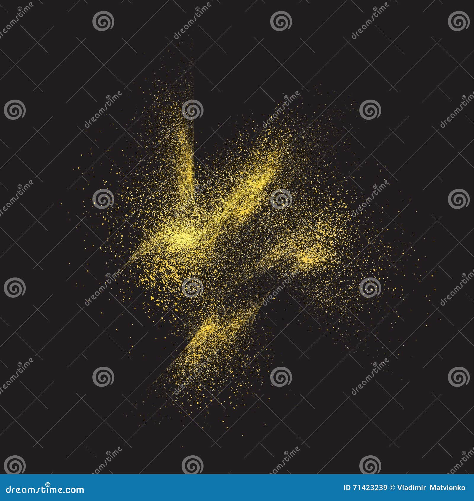 Vector Gold Glitter Texture . Design Element Golden Explosion Stock ...