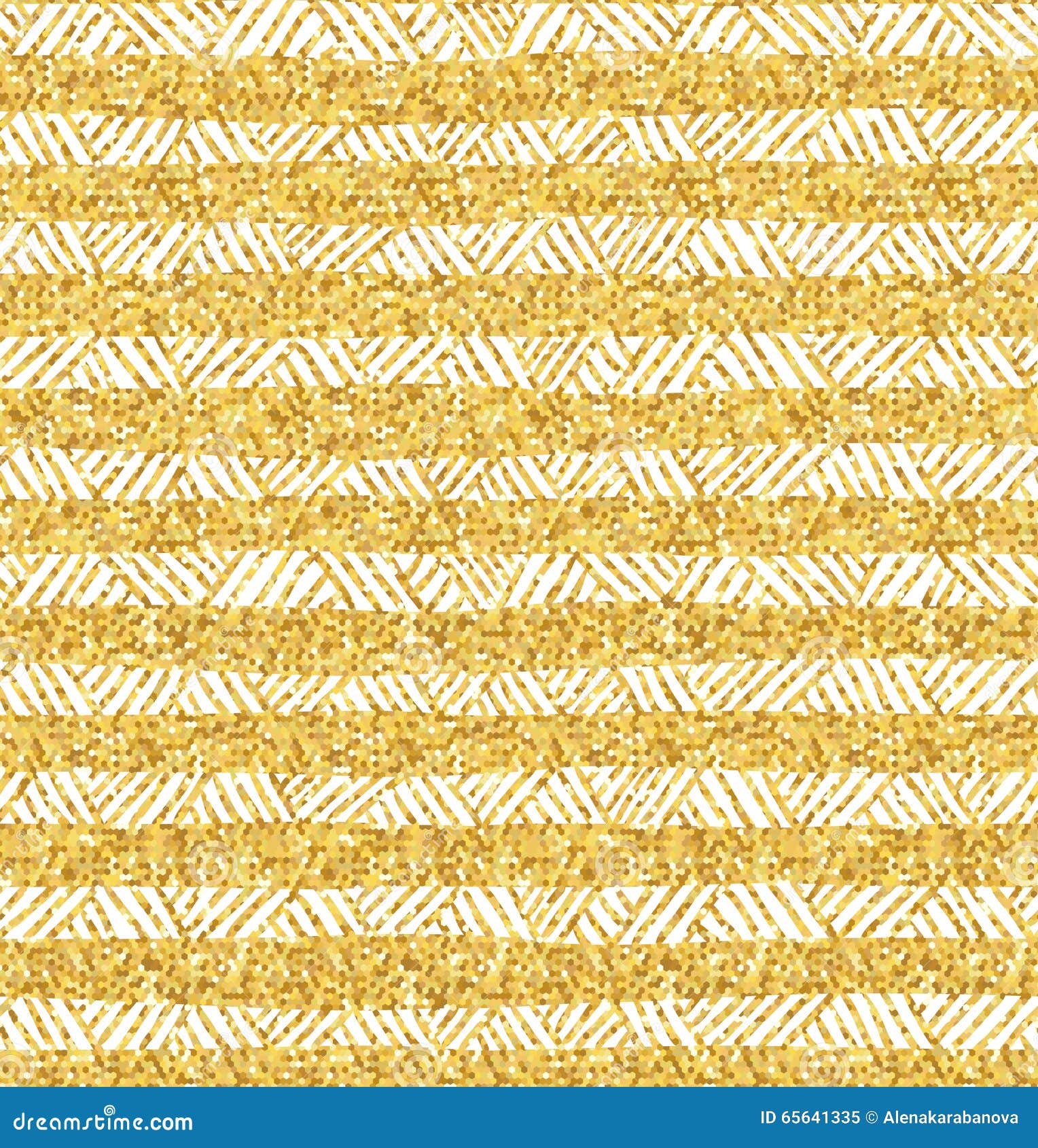 Vector Gold Glittering Seamless Pattern. Stock Vector - Illustration of ...