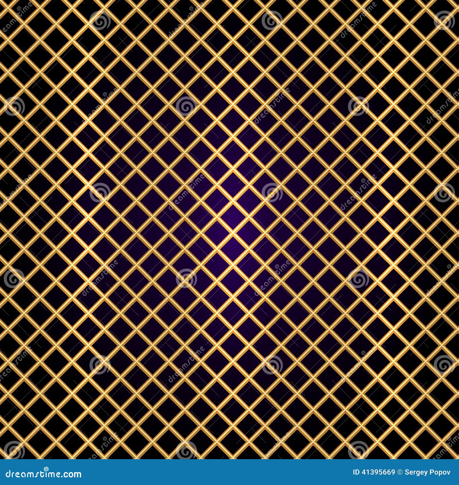Vector Gold Lattice on Black Background Stock Vector - Illustration of ...
