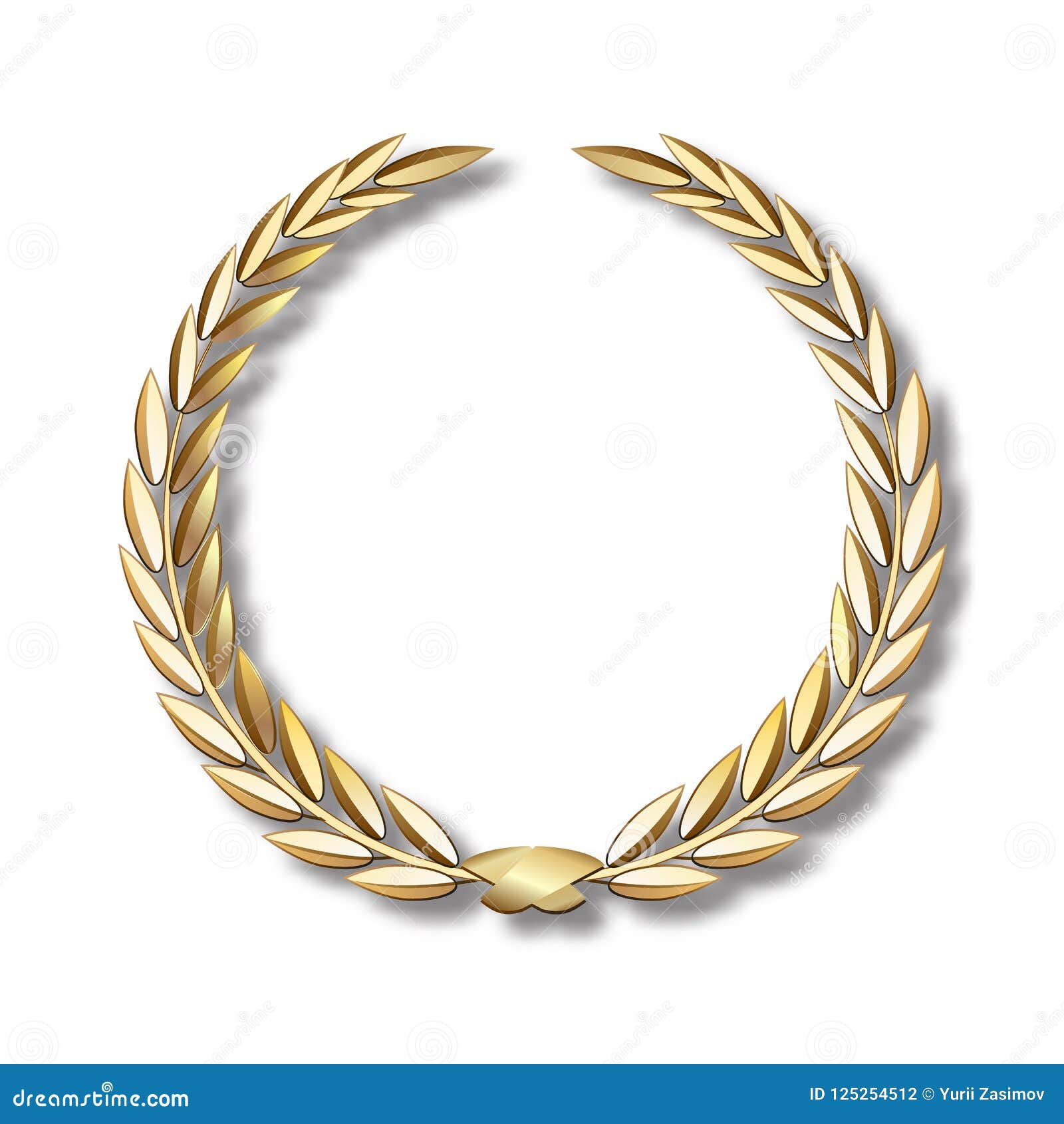 Vector Gold Laurel Wreath.Laurel Wreath with Golden Ribbon Stock Vector ... Vector Gold Laurel Wreath.Laurel Wreath with Golden Ribbon Stock Vector ...
