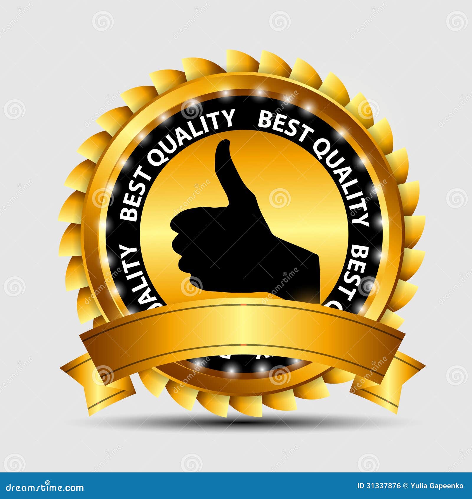 Vector Gold Sign, Label Template Stock Vector - Illustration of money ...