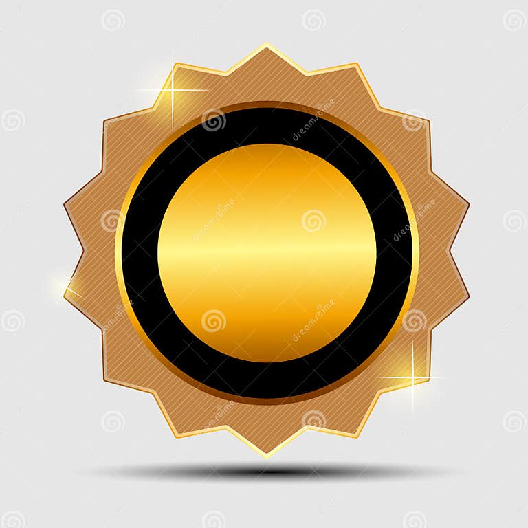 Vector Gold Sign, Label Template Stock Vector - Illustration of icon ...