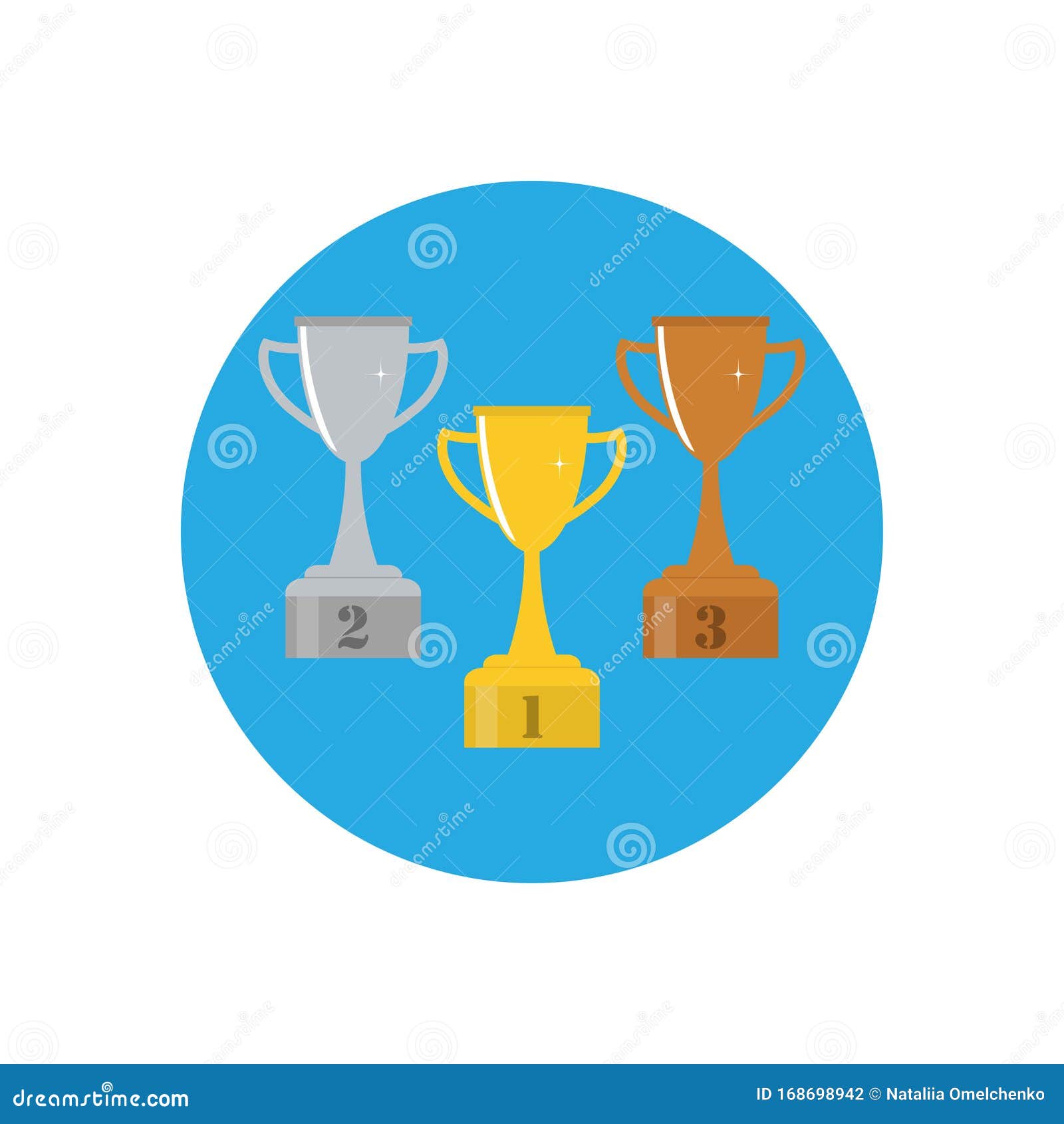 Trophy For Winners Team Line Icon. Goblet, Award Cup For Success ...
