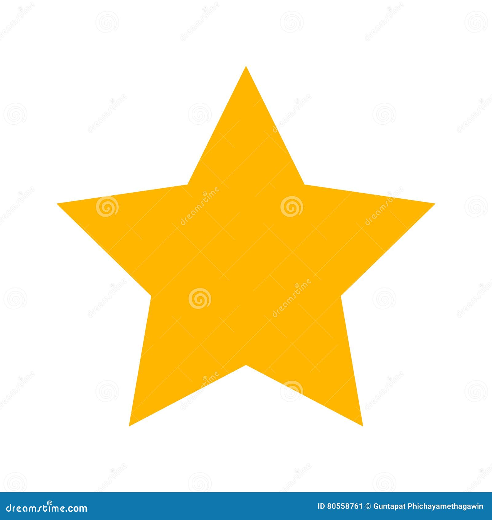 Vector of Gold Star Icon on Gray Background Stock Vector - Illustration ...