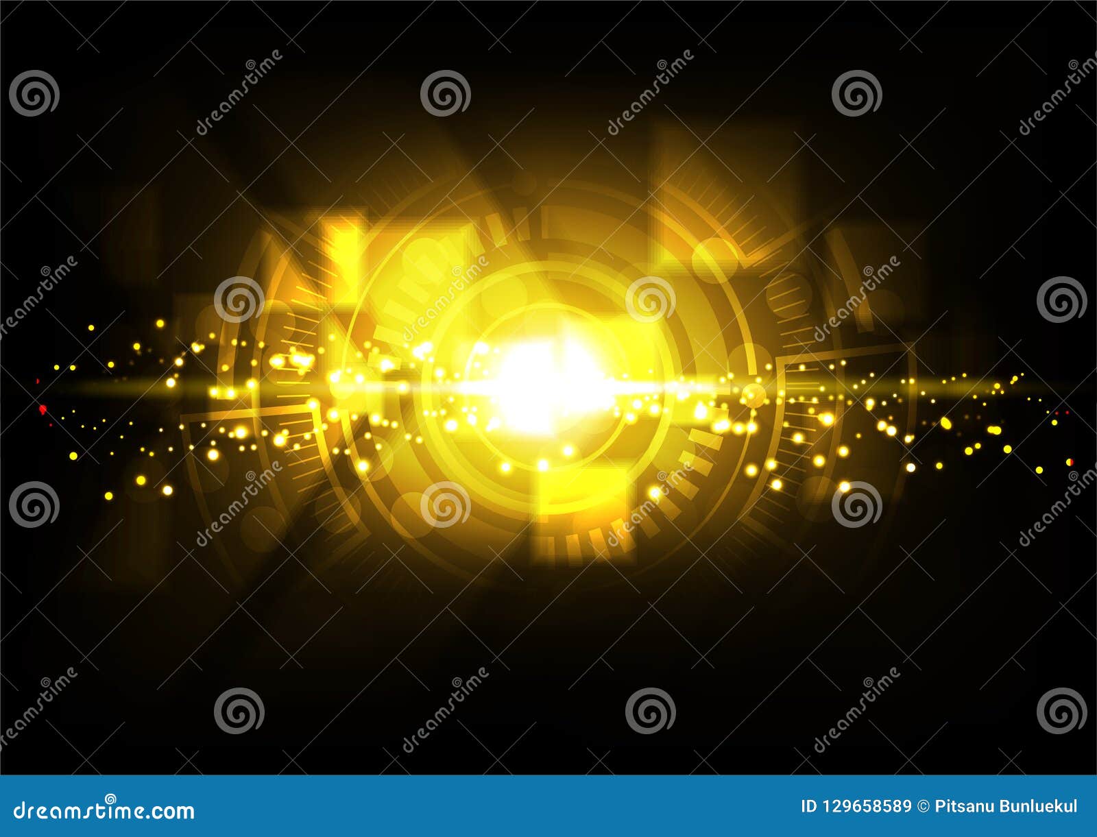 Vector Gold Technology Background Illustration Stock Vector ...