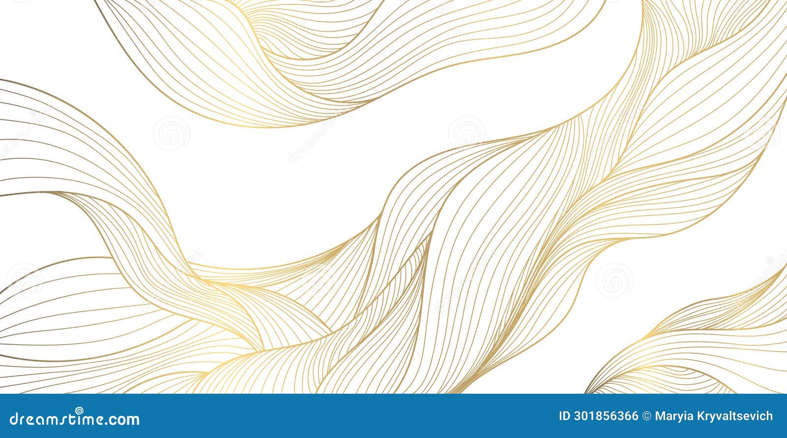 Vector Gold Wave Pattern, Abstract Luxury Background. Elegant Design ...