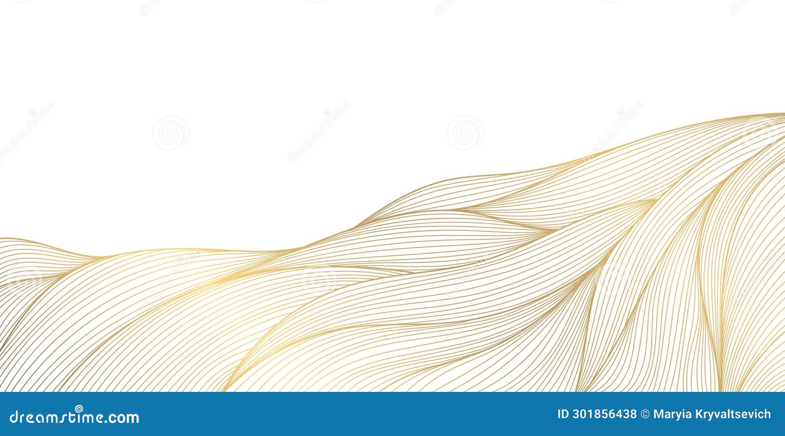 Vector Gold Wave Pattern, Abstract Luxury Background. Elegant Design ...