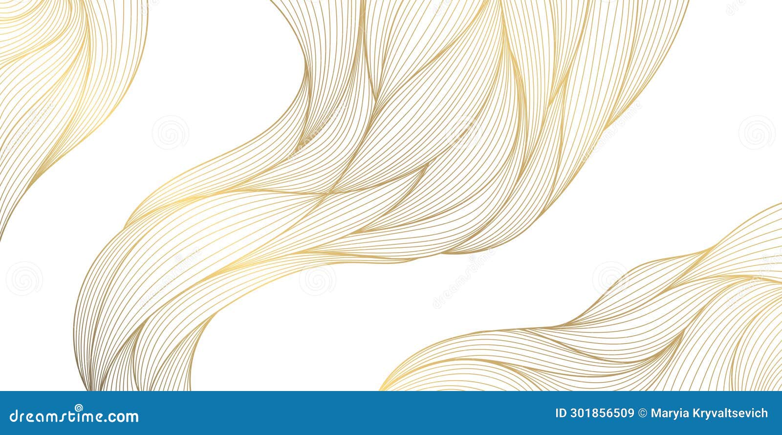 Vector Gold Wave Pattern, Abstract Luxury Background. Elegant Design ...